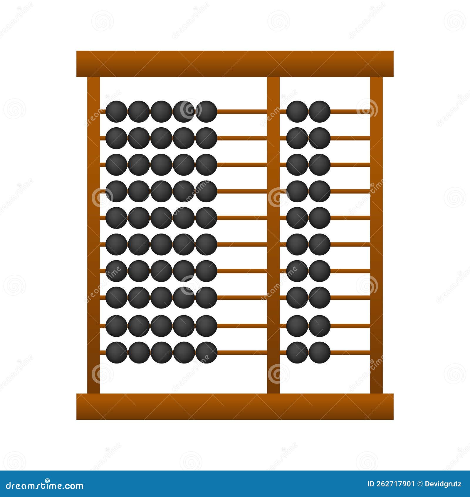 Wooden Abacus Icon. Calculating Tool. Vector Stock Illustration. Stock ...