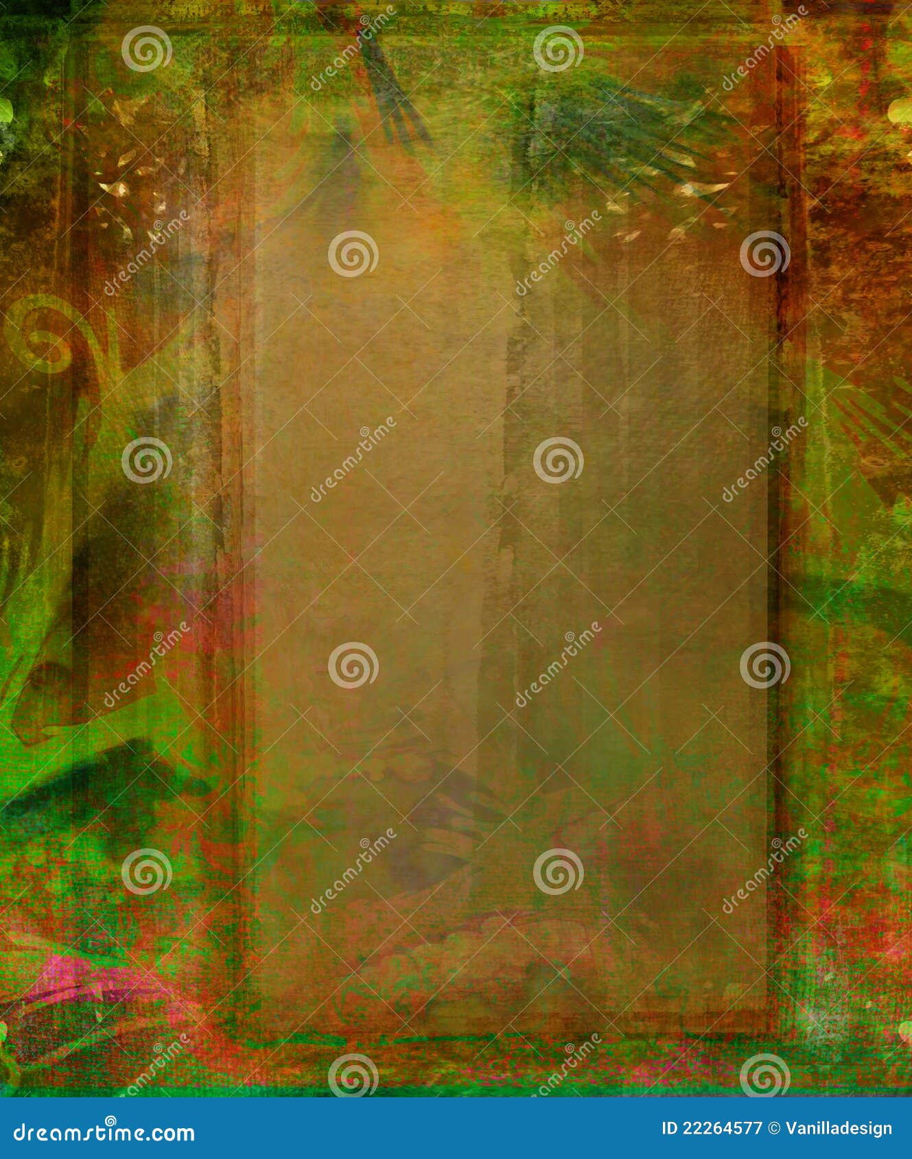 Wooden abstract frame stock illustration. Illustration of decoration ...