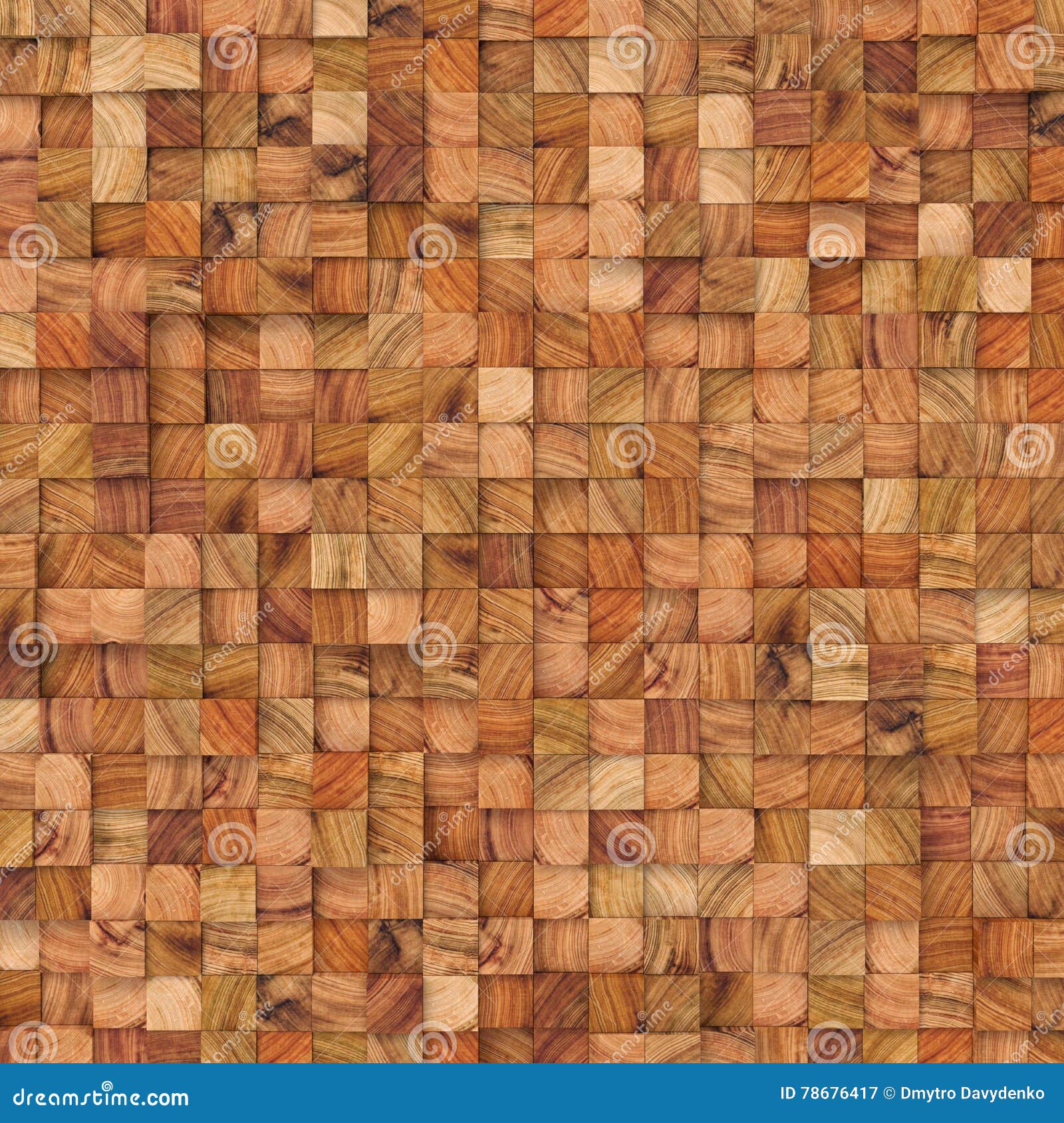 Wooden Abstract Squares Backdrop. 3d Rendering Geometric Polygons Stock ...