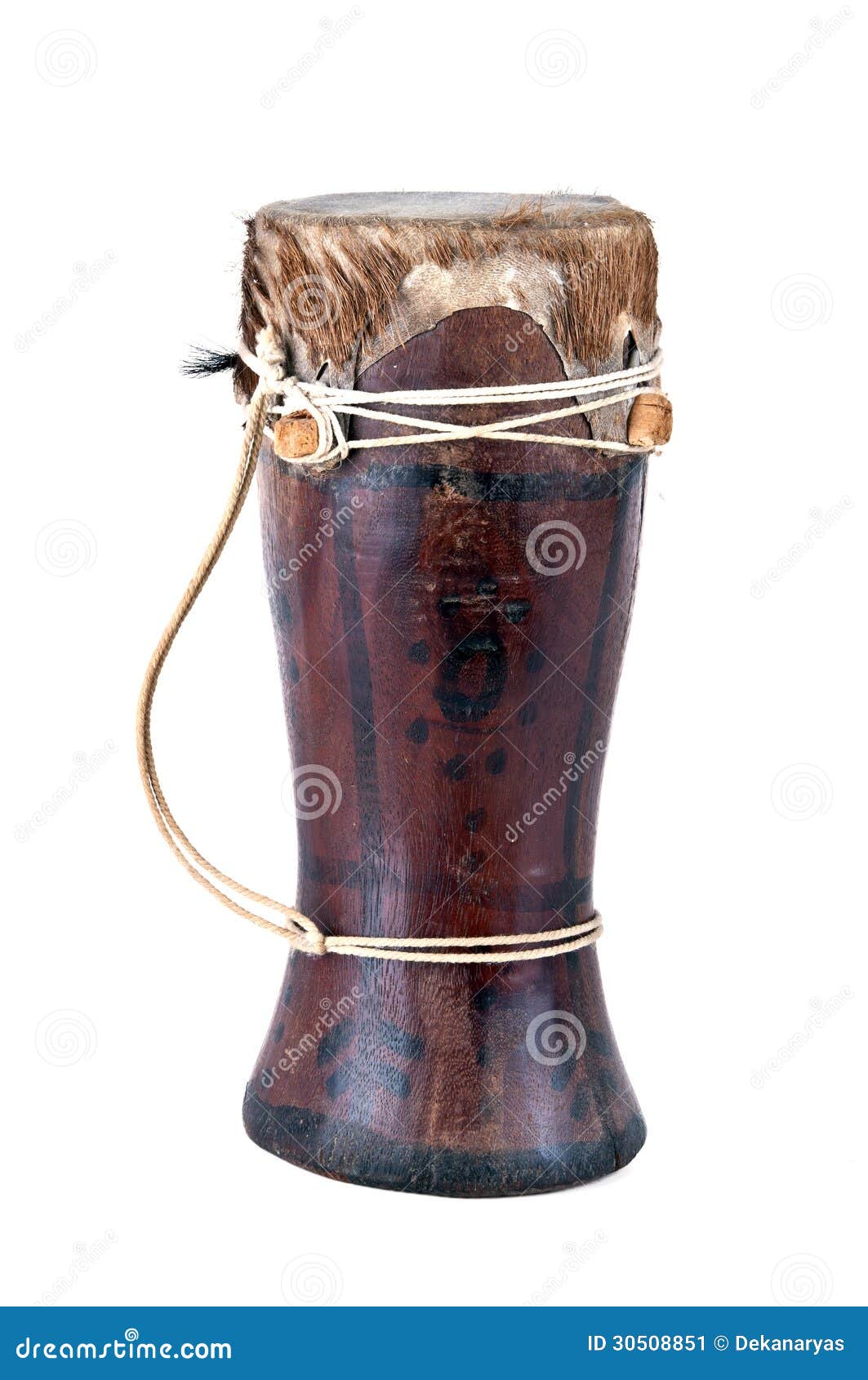 Wooden african drum stock image. Image of ethnic, music - 30508851