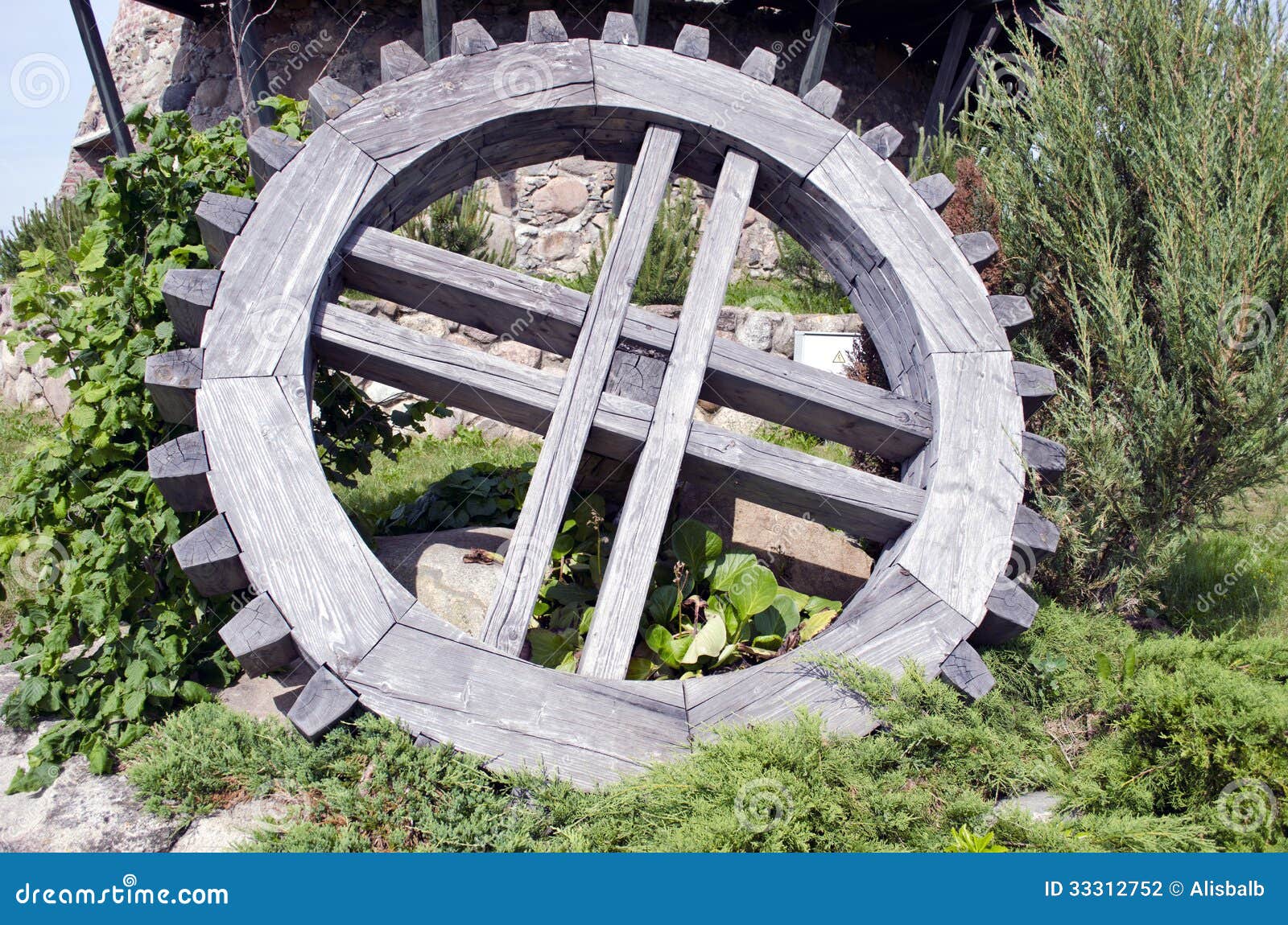 Construction Wheel Barrow With Pile Of Gravel For House Foundation ...