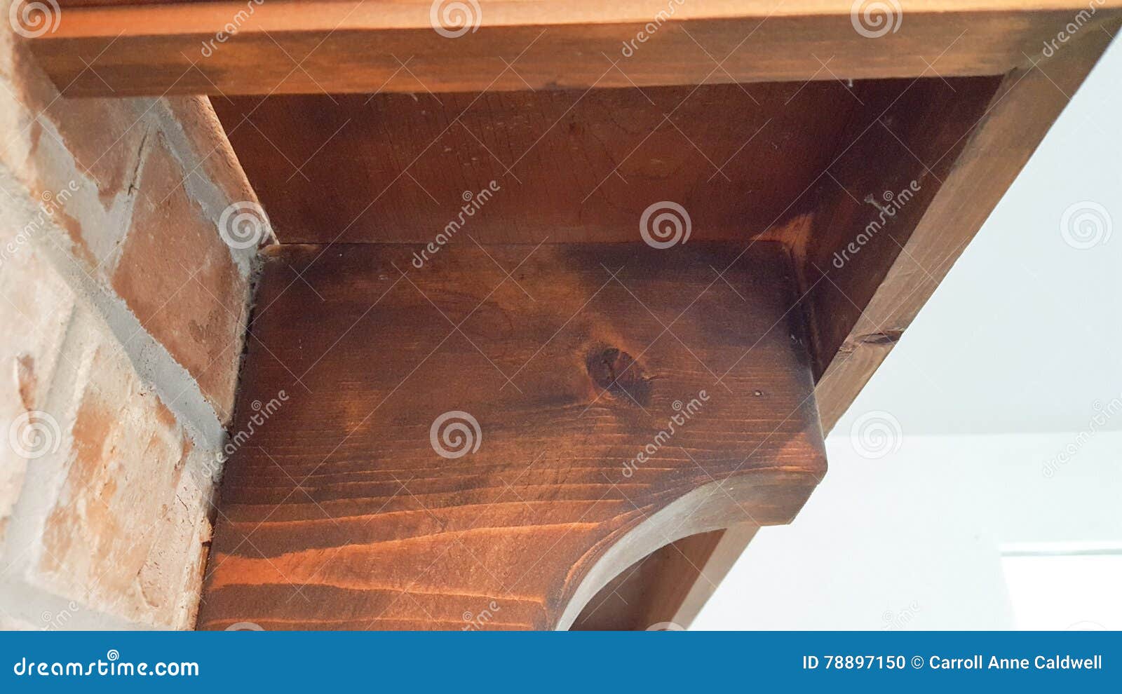Wooden Angles Against Brick Stock Photo - Image of angles, side: 78897150