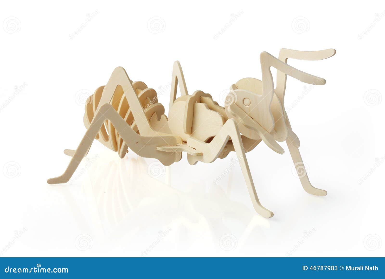 Wooden ant stock image. Image of antenna, carved, gift - 46787983