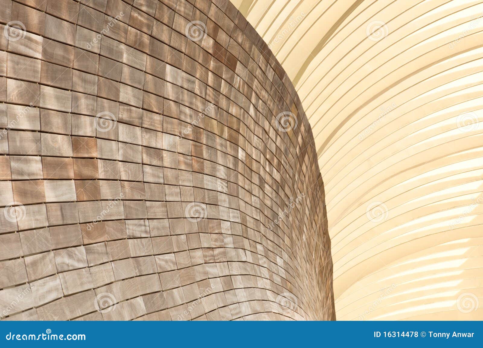 Wooden Arc stock photo. Image of block, wood, waves, material - 16314478