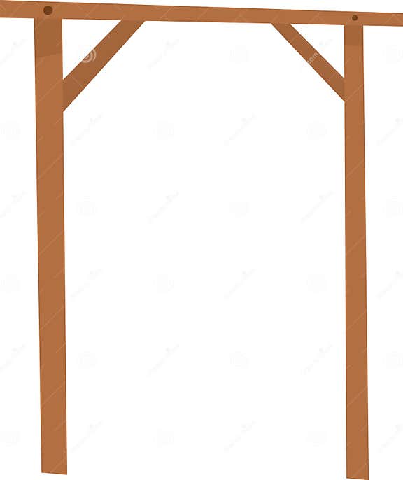 Wooden Arch Structure stock illustration. Illustration of structure ...