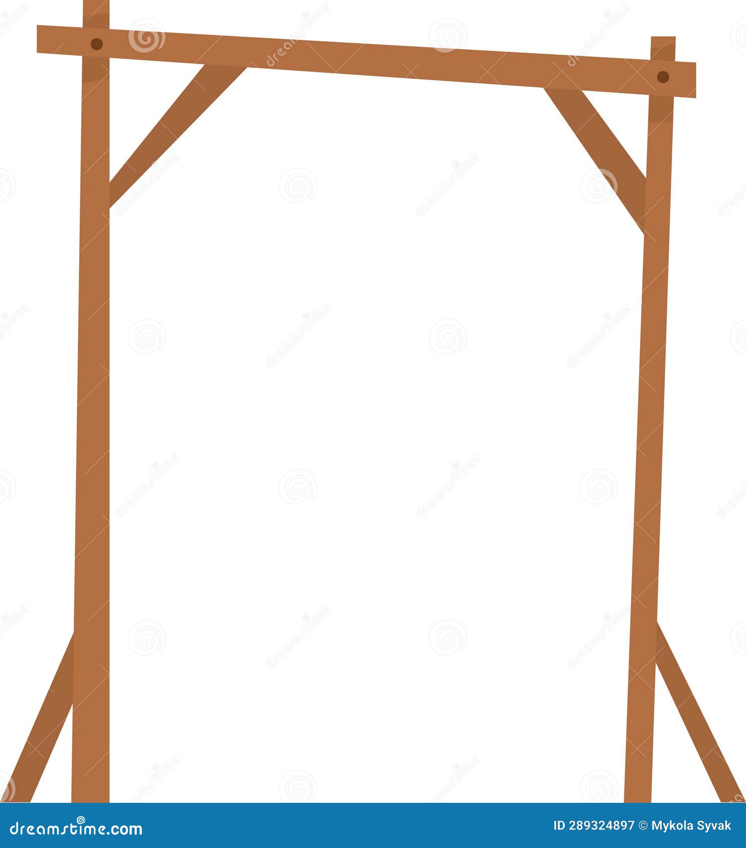 Wooden Arch Structure stock illustration. Illustration of structure ...