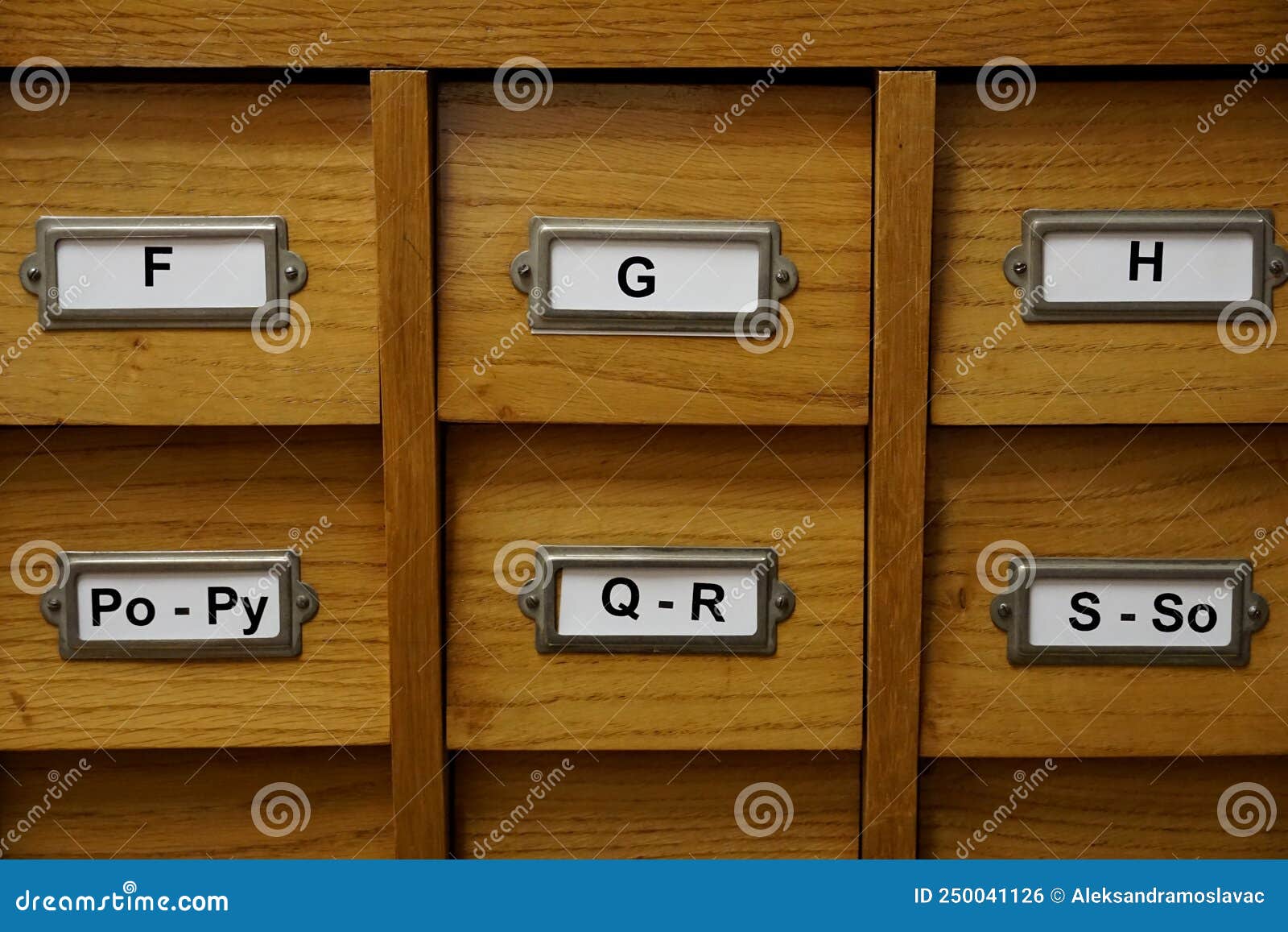 Wooden Archive Register with Caption Letters on the Front Side Stock ...