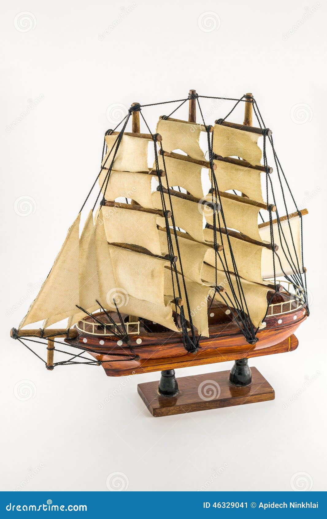Wooden argosy model stock image. Image of junk, craft - 46329041