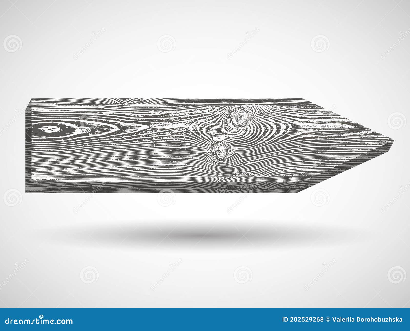 Wooden arrow board stock vector. Illustration of directional - 202529268