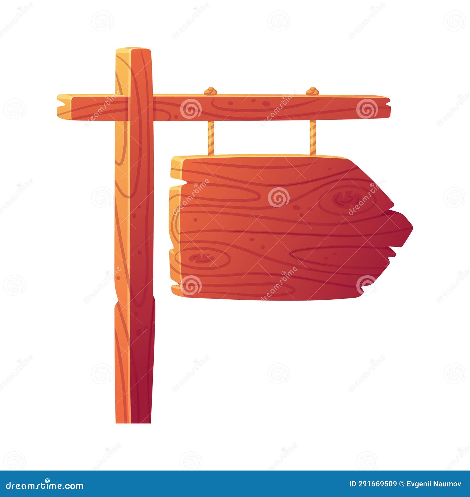 Wooden Arrow Pointer and Board on Pole for Direction or Information ...