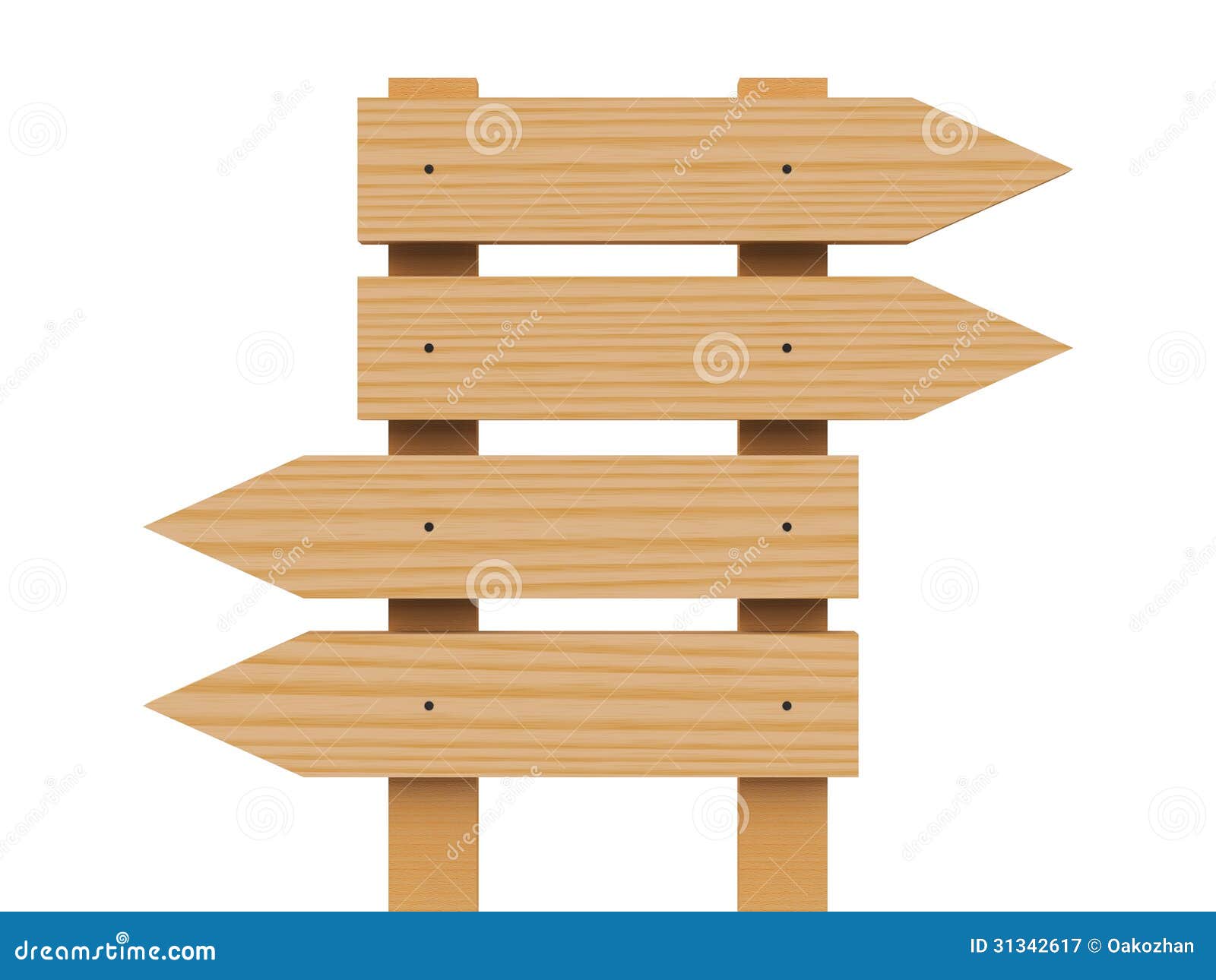Wooden arrows sign stock illustration. Illustration of background ...