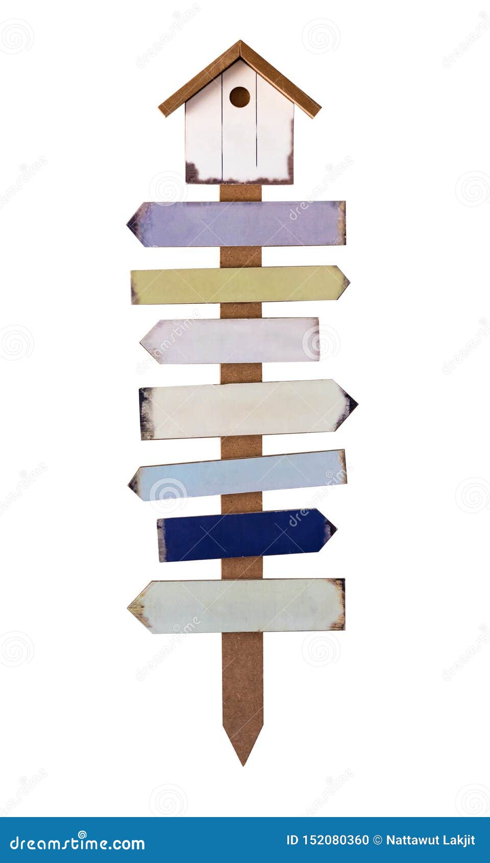 Wooden Arrows Signs Set. Guide Post Stock Photo - Image of pointer ...