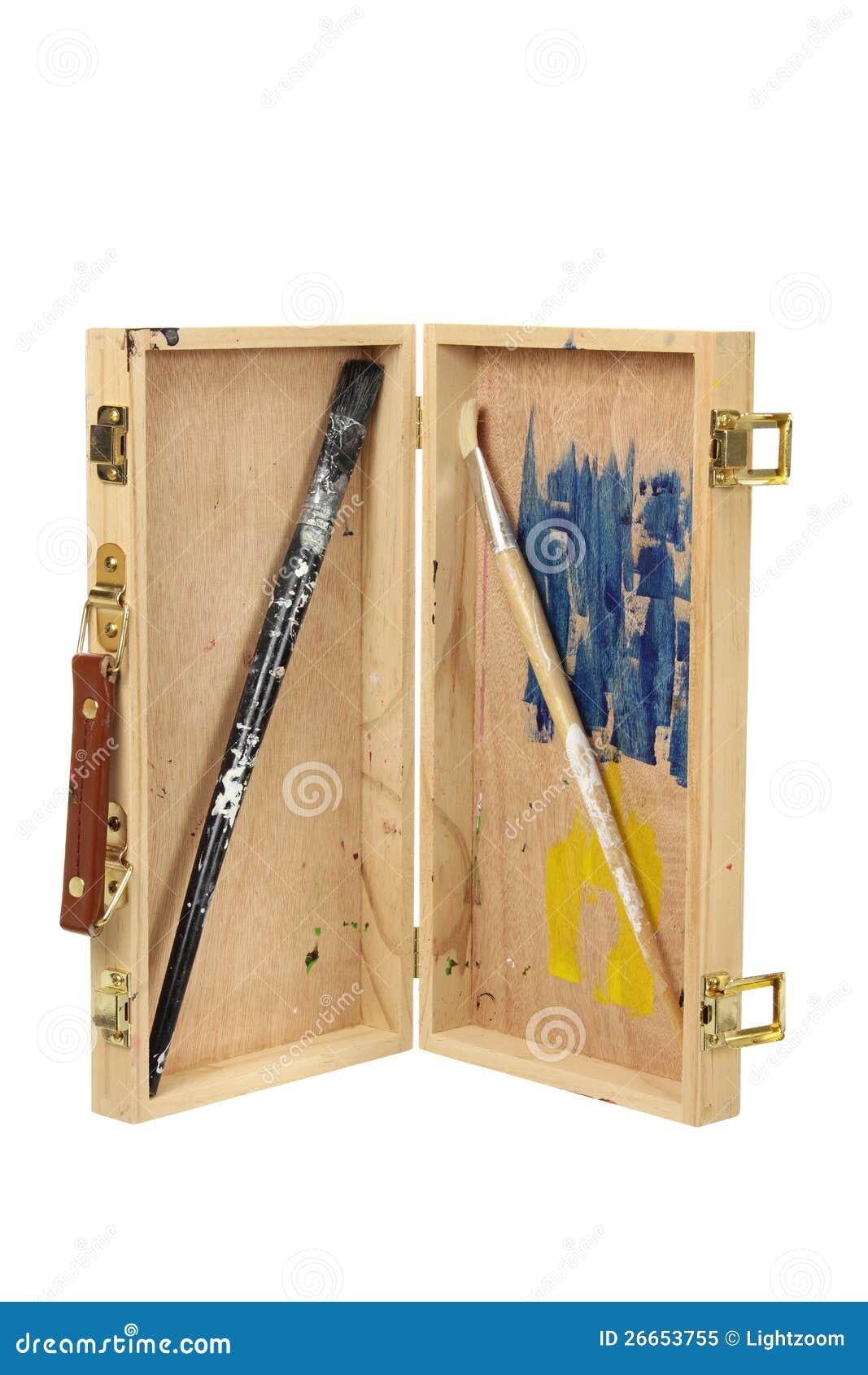 Wooden Artist Case stock image. Image of life, still - 26653755