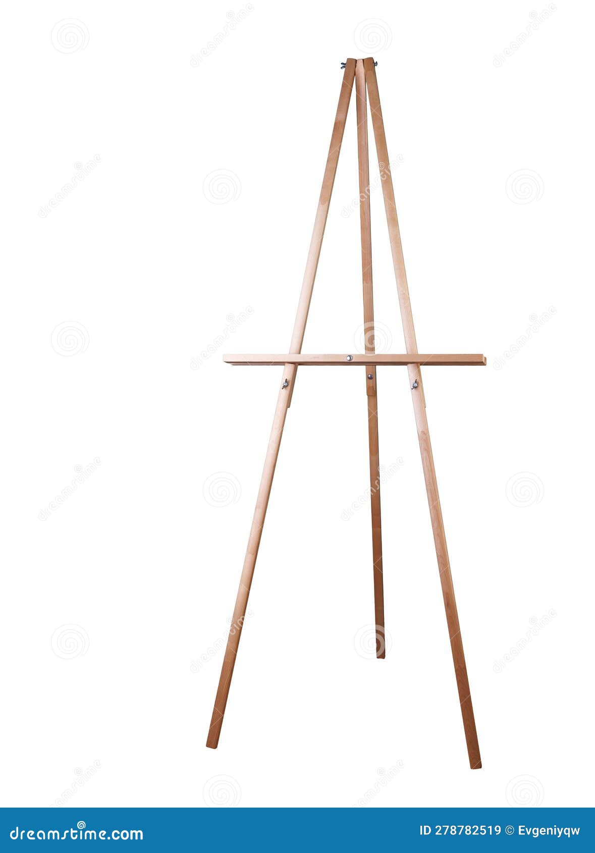 Wooden Artist Easel. Support of the Artist Stock Image - Image of sign ...