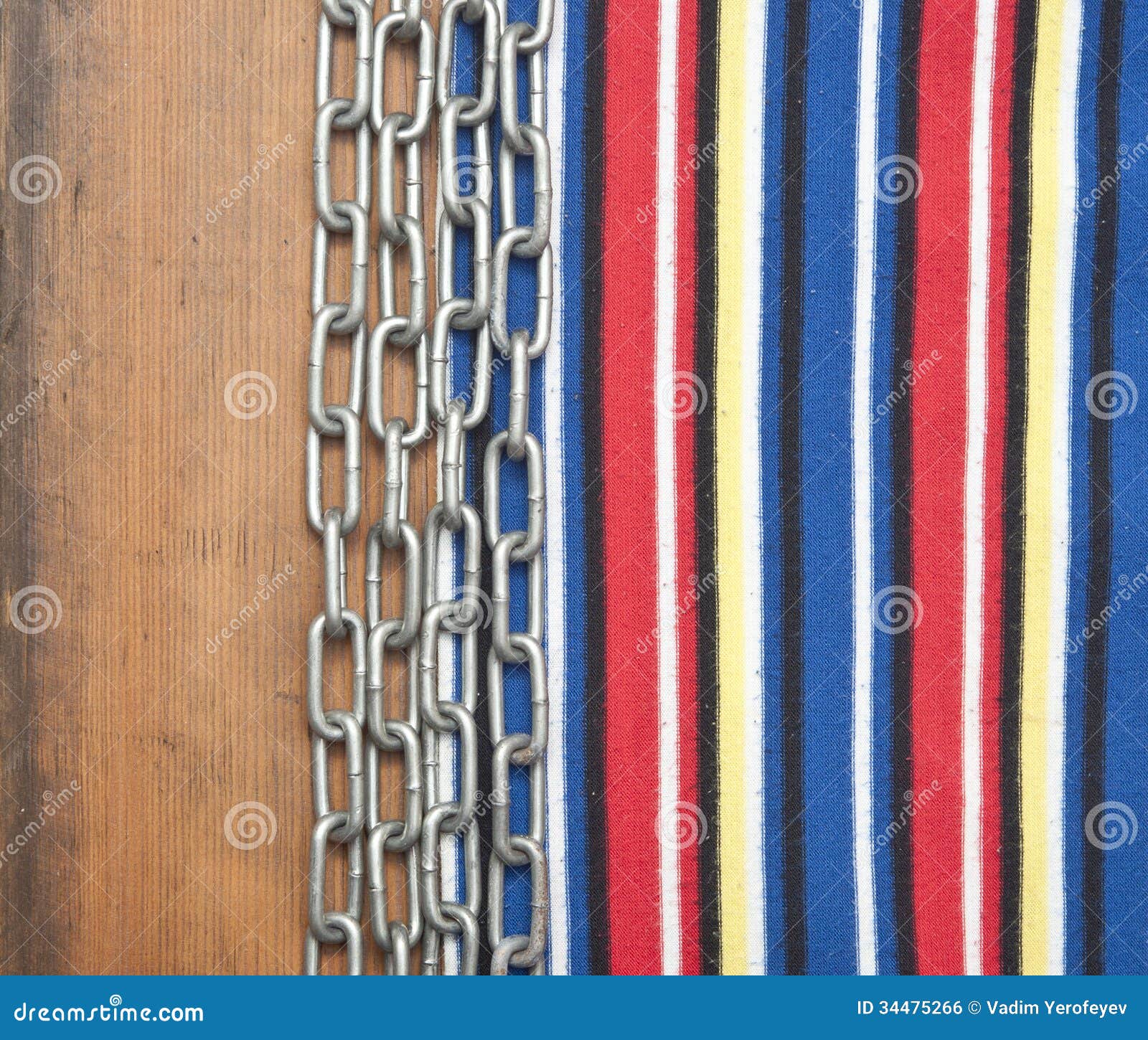 Wooden Background and Chain Stock Photo - Image of colorful, textile ...