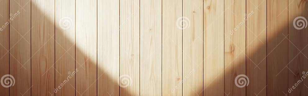 Wooden Background with Soft Light Casting a Shadow in the Corner Stock ...