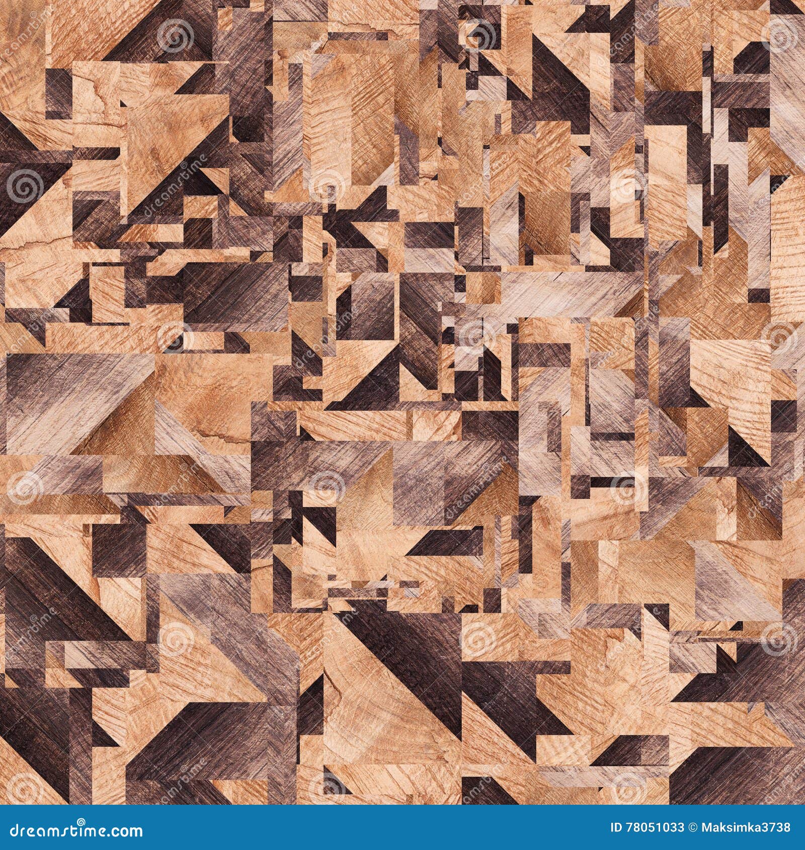Wooden Background, Squares Abstract Pattern Stock Image - Image of ...