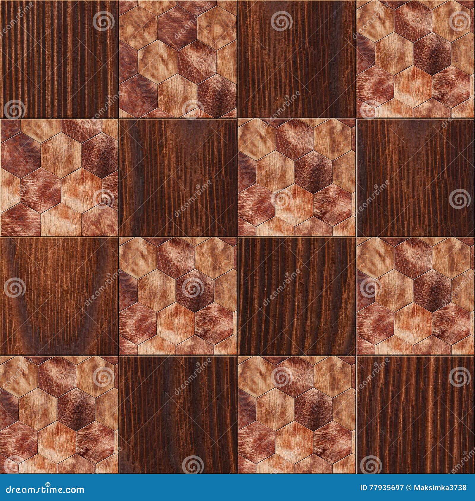 Wooden Background, Squares in a Checkerboard Pattern Stock Image ...