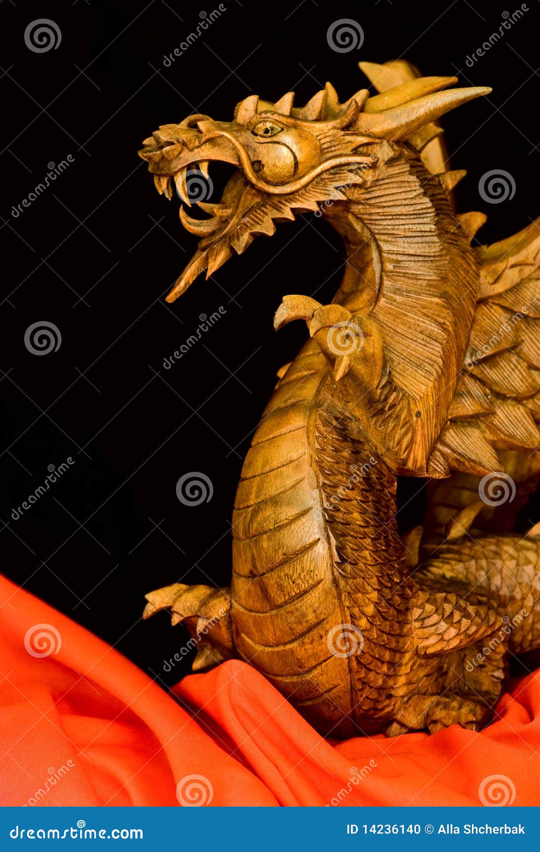 Wooden Balinese Dragon stock photo. Image of cultural - 14236140