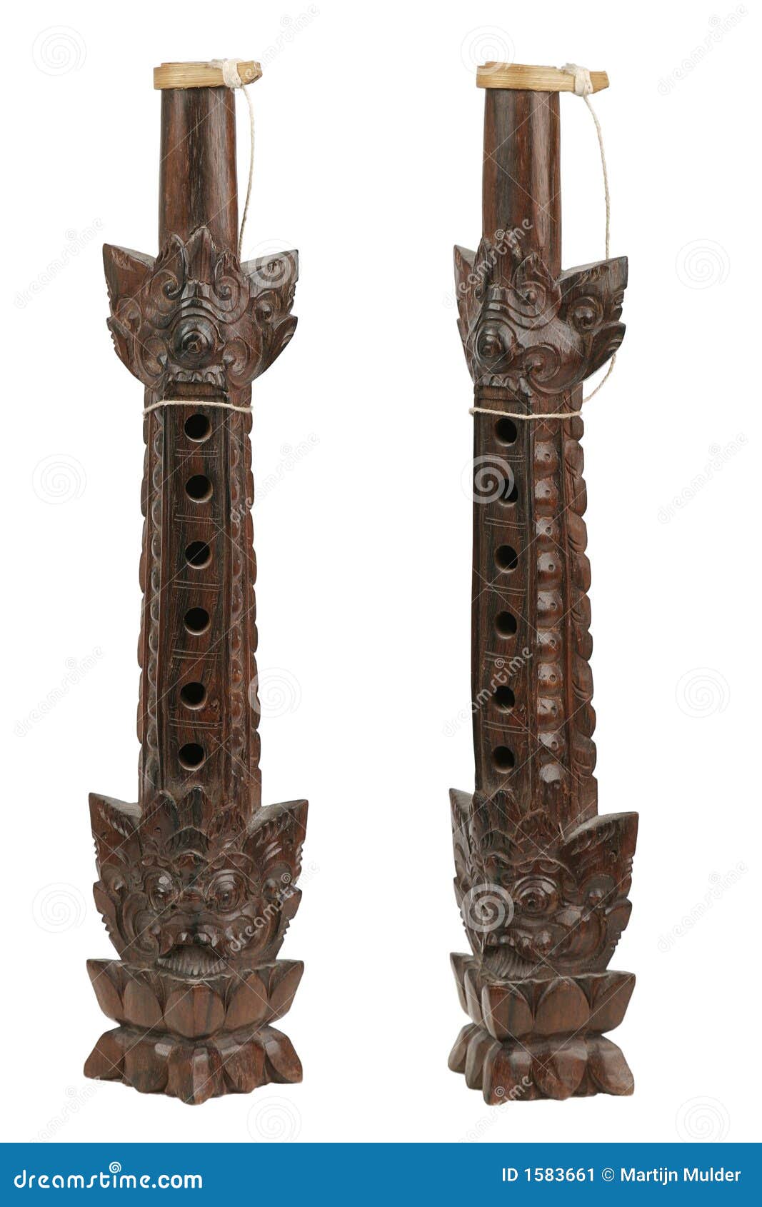 Wooden Balinese flute stock image. Image of wood, instrument - 1583661