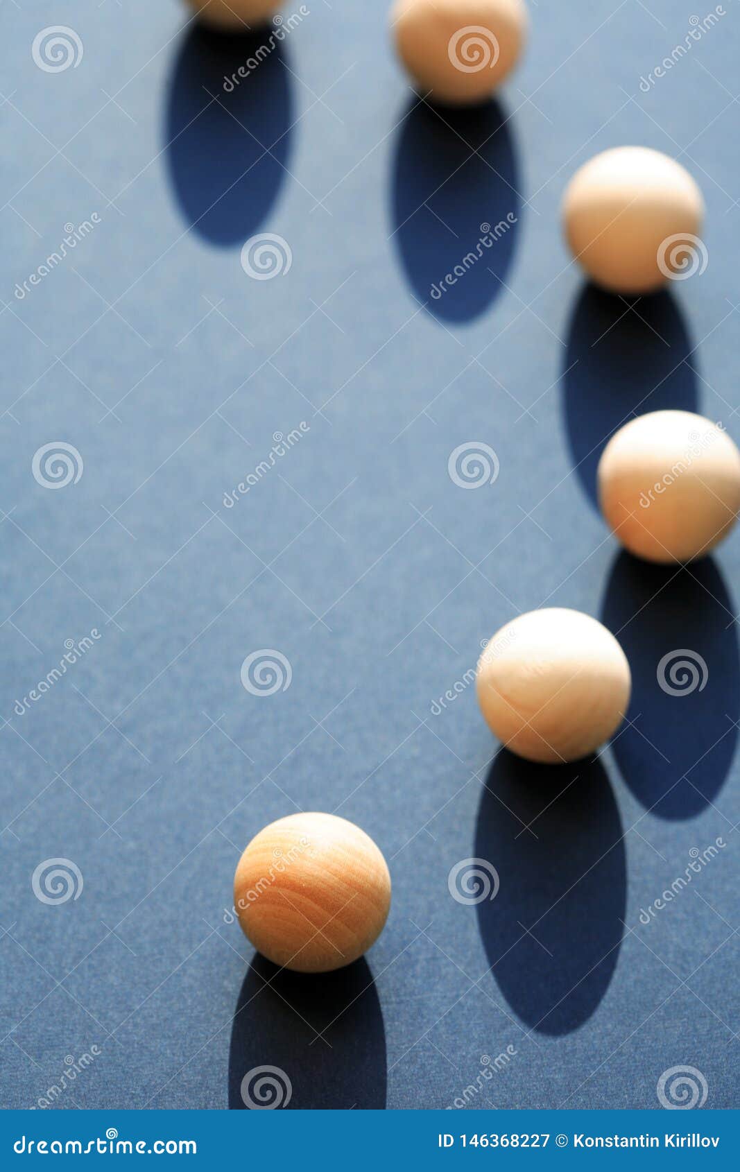 Wooden Balls with Shadow stock image. Image of pool - 146368227