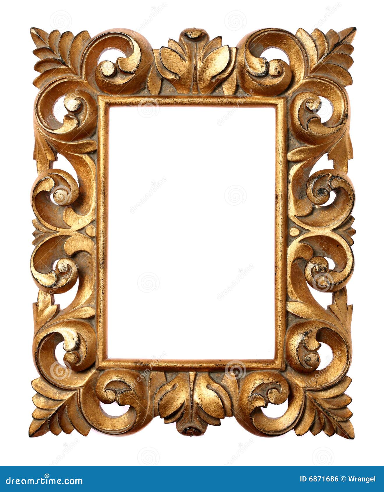 Wooden Baroque Frame stock photo. Image of close, antique - 6871686