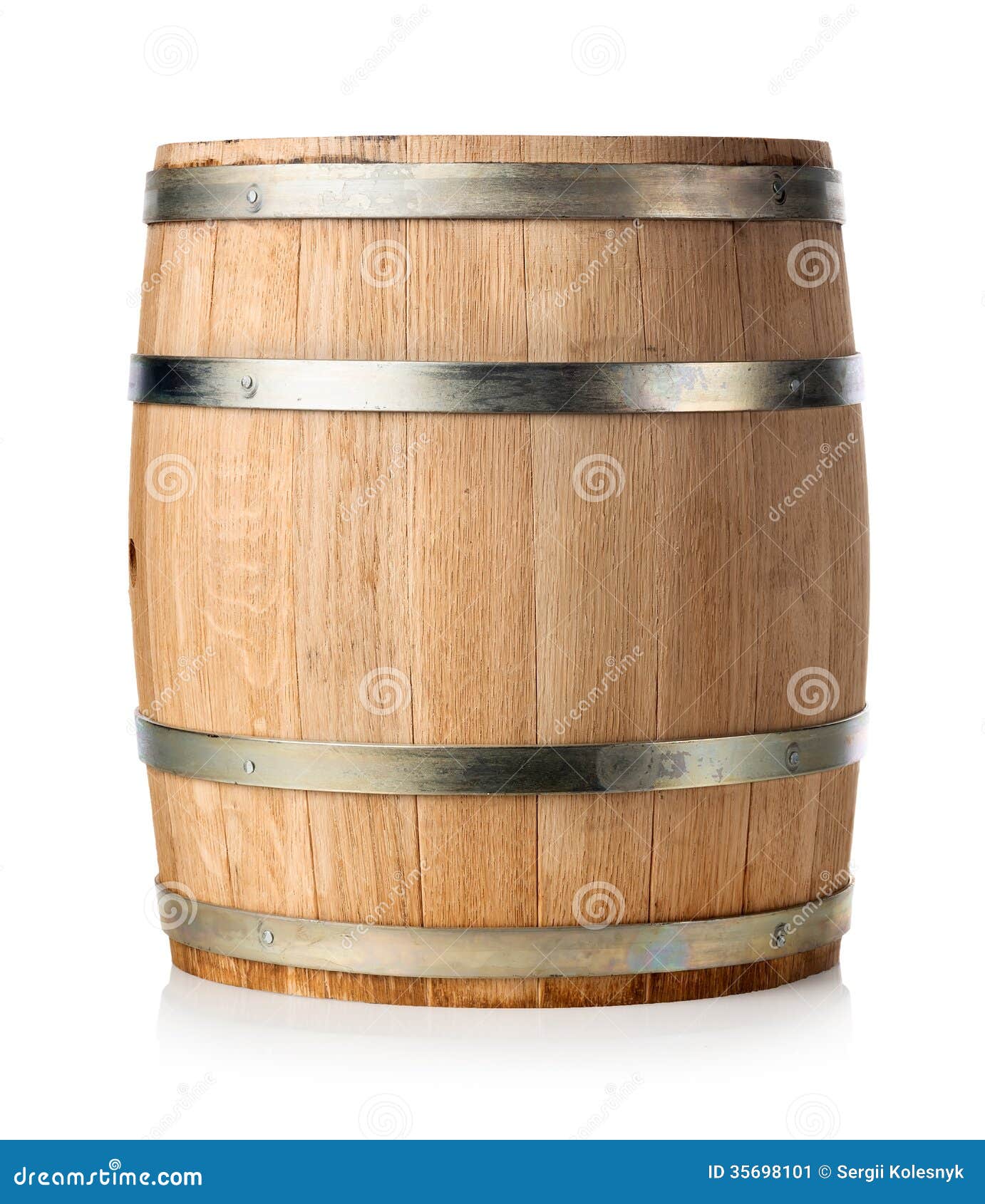Wooden barrel isolated stock image. Image of cargo, cask - 35698101