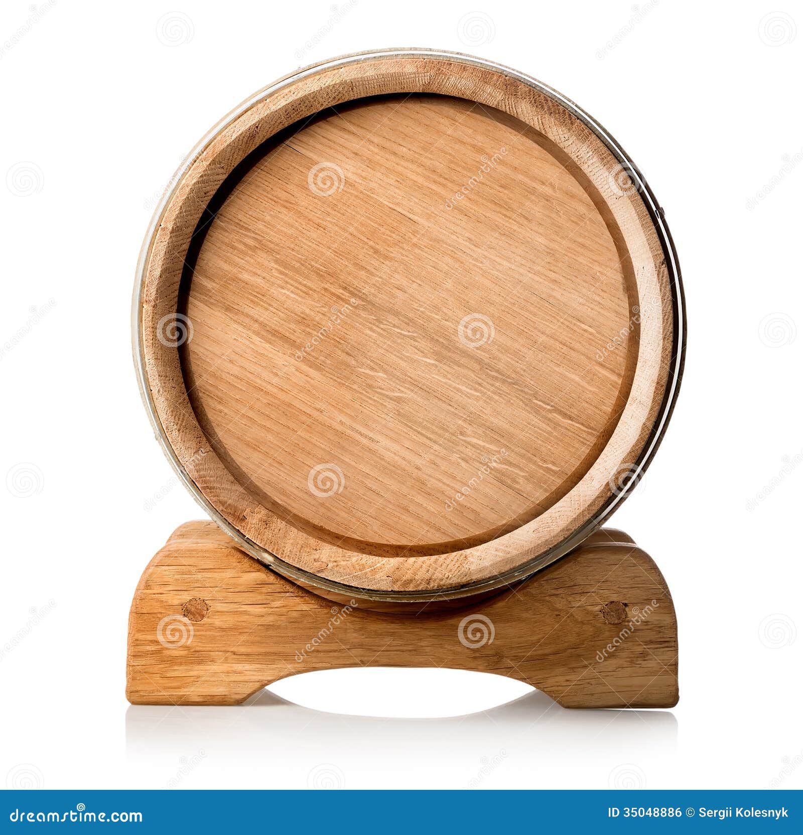 Wooden barrel on the stand stock photo. Image of people - 35048886