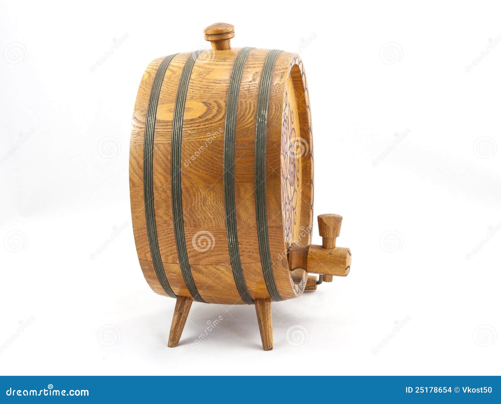 Wooden barrel for a vine stock photo. Image of wine, color - 25178654