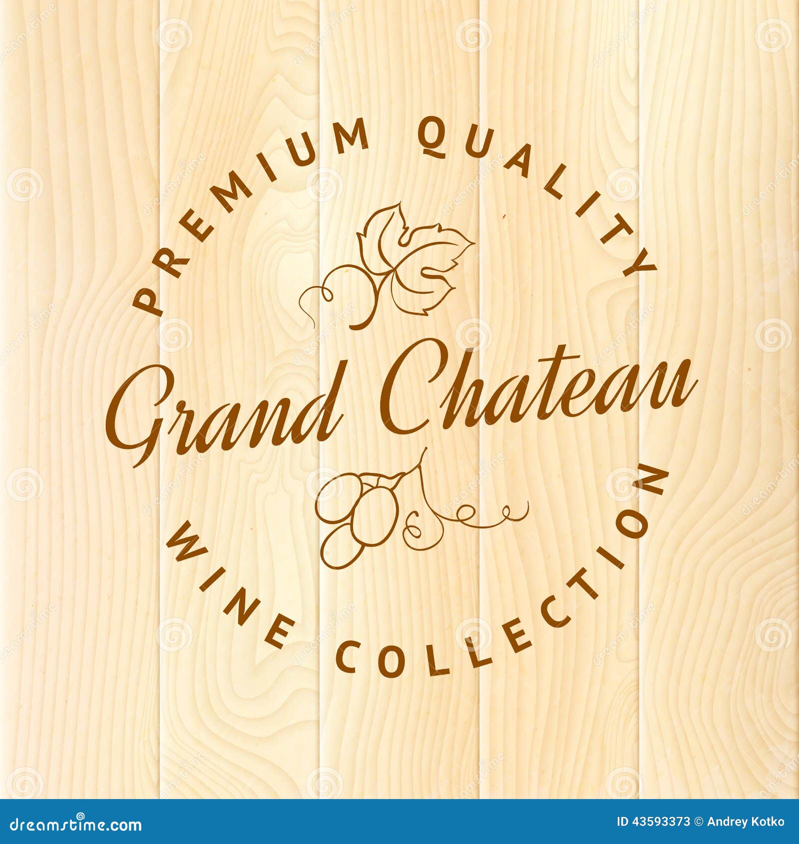 Vine Label Red Circle Texture On Black Background Vector Illustration ...