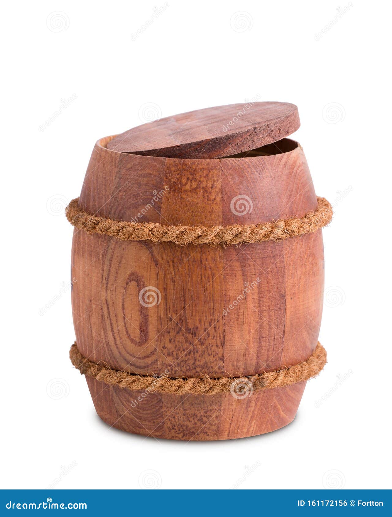 Wooden Barrel Wrapped in a Rope Stock Photo - Image of wrapped, beer ...