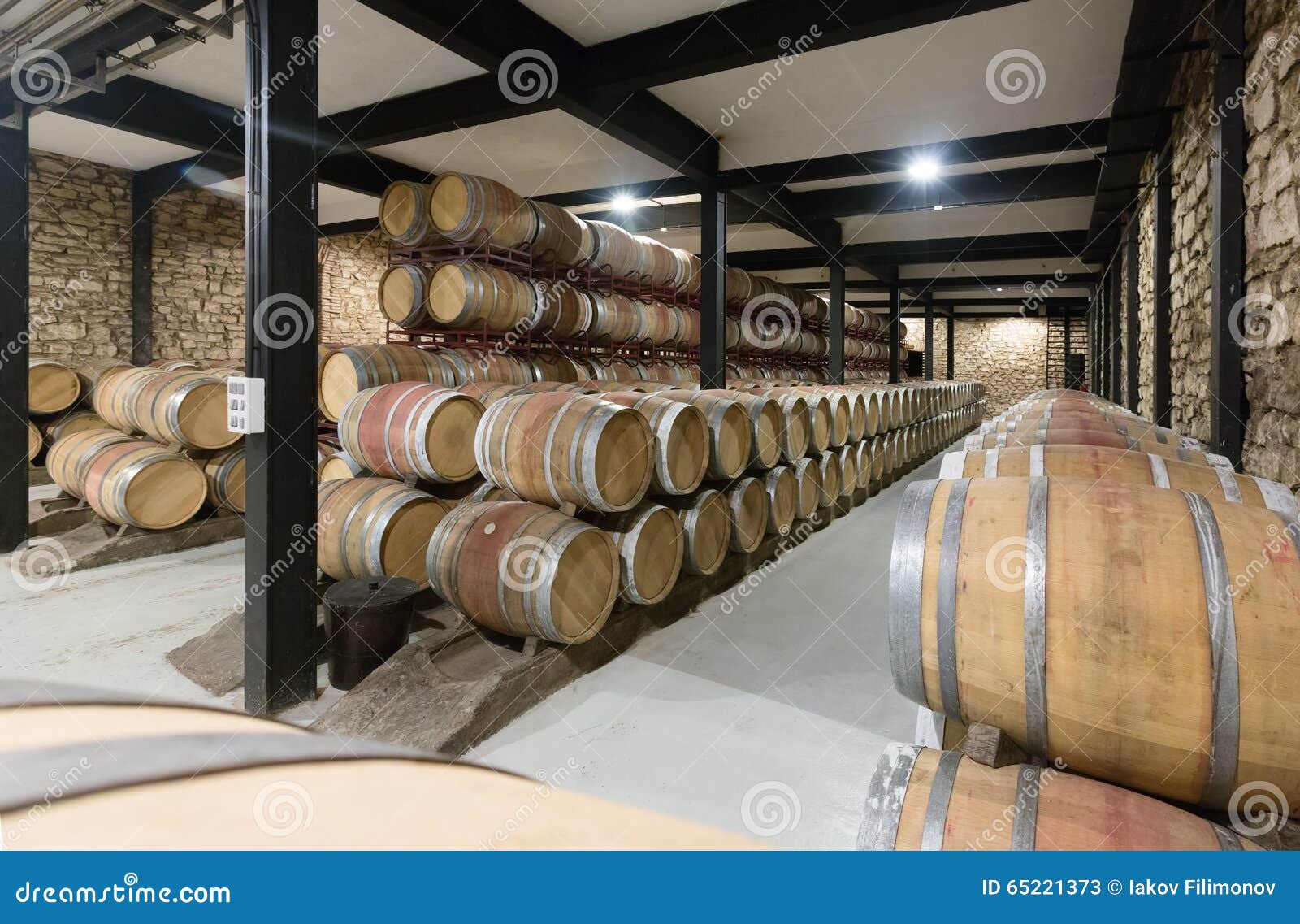 Wooden Barrels in Winery Factory Stock Image - Image of cabernet ...