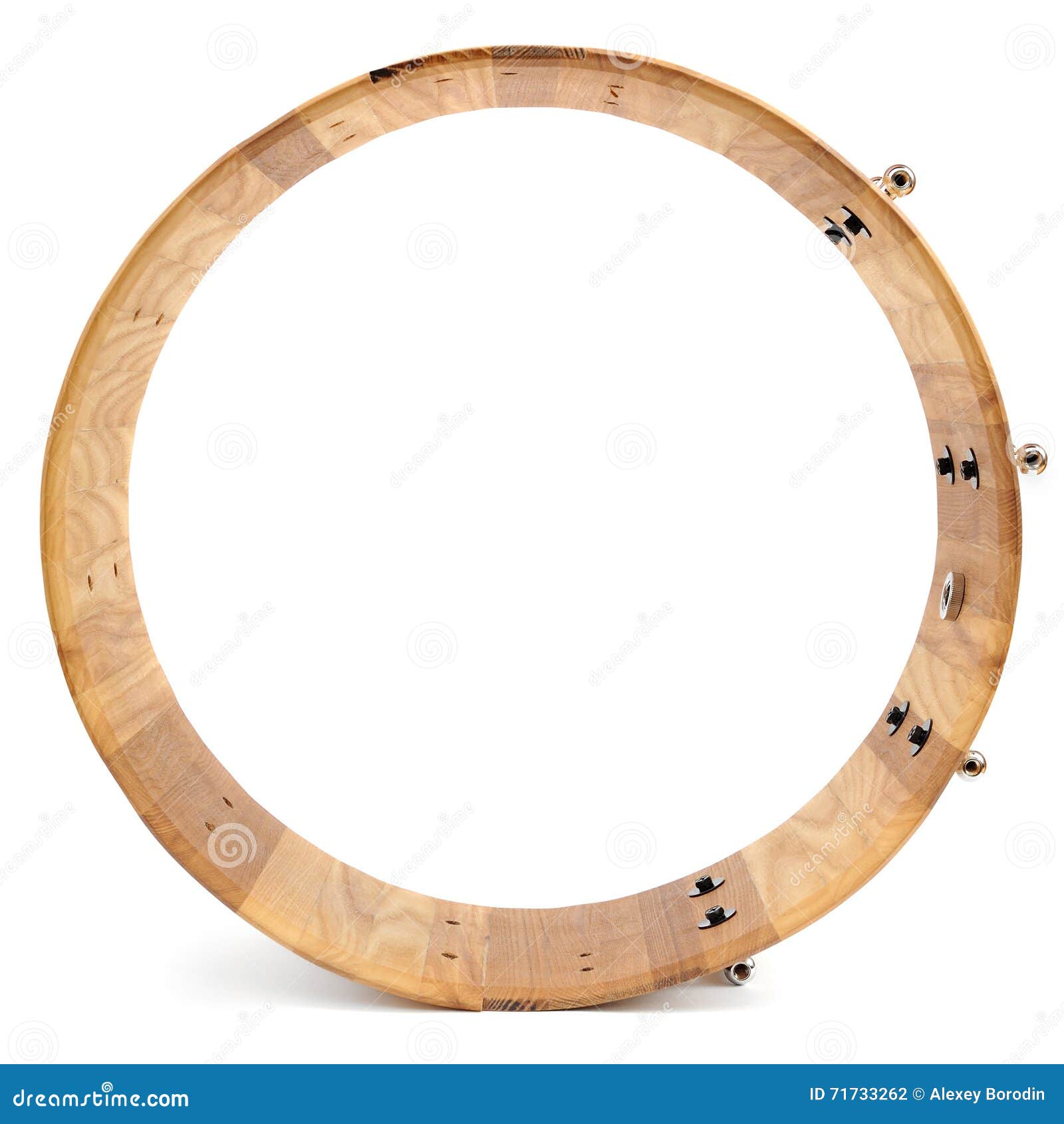 Wooden Base for Drum Isolated Stock Photo - Image of objects, panel ...