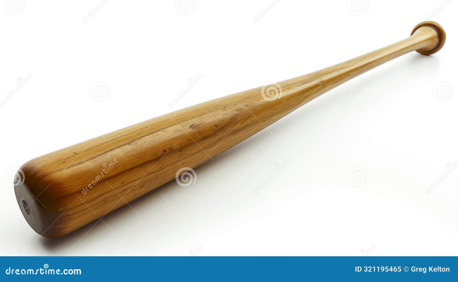 Wooden Baseball Bat with a Black Handle Stock Illustration ...