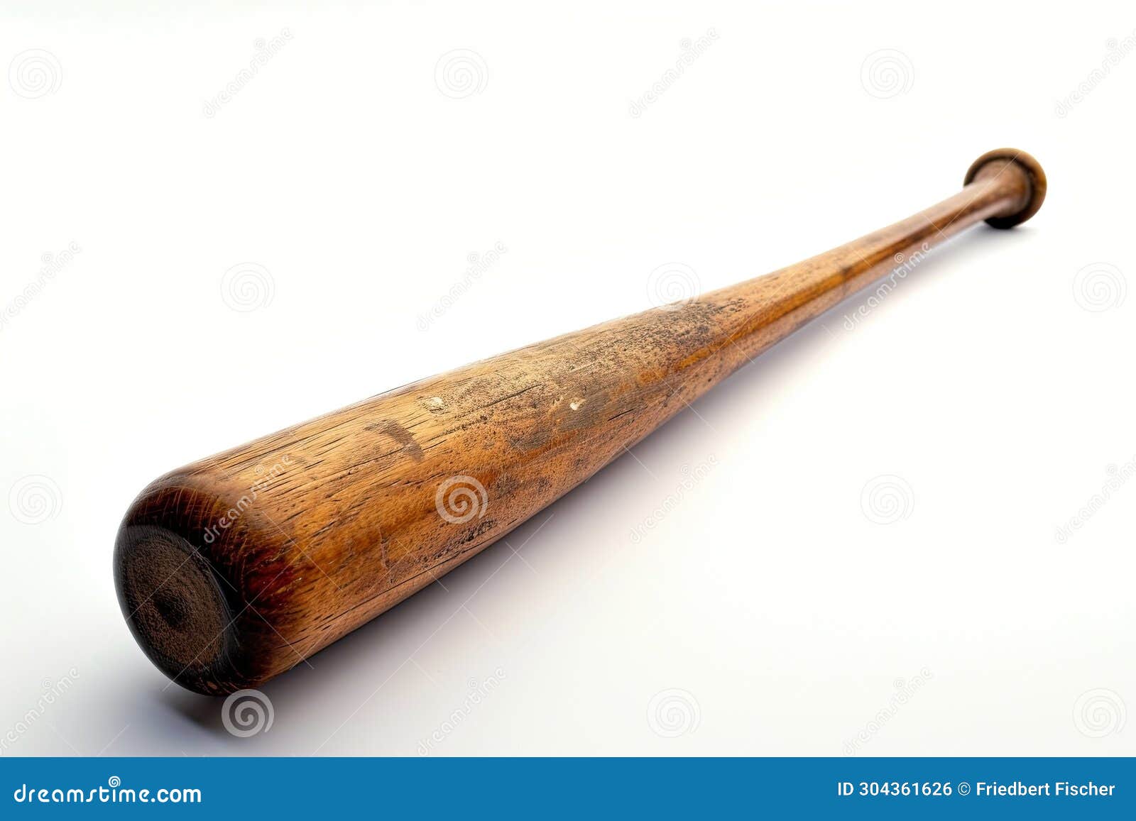A Wooden Baseball Bat on a White Surface Stock Photo - Image of metal ...