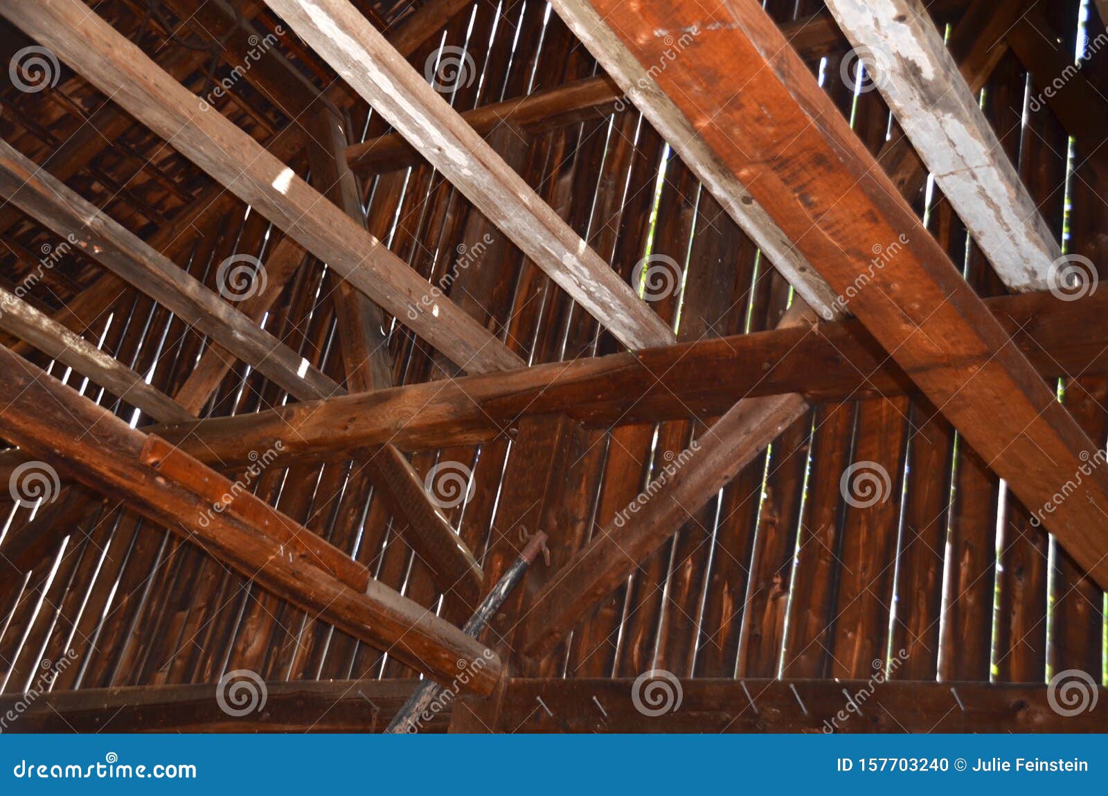 Barn Sturctural Beams stock photo. Image of support - 157703240