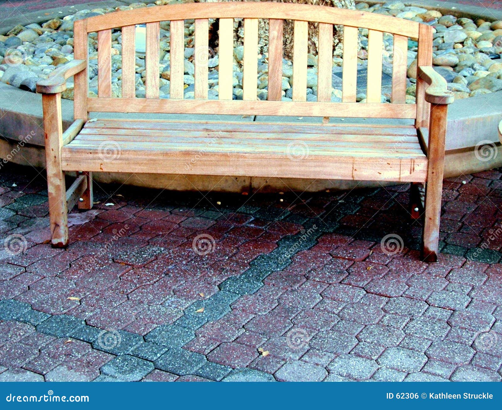 Wooden Bench stock photo. Image of home, texture, stones - 62306
