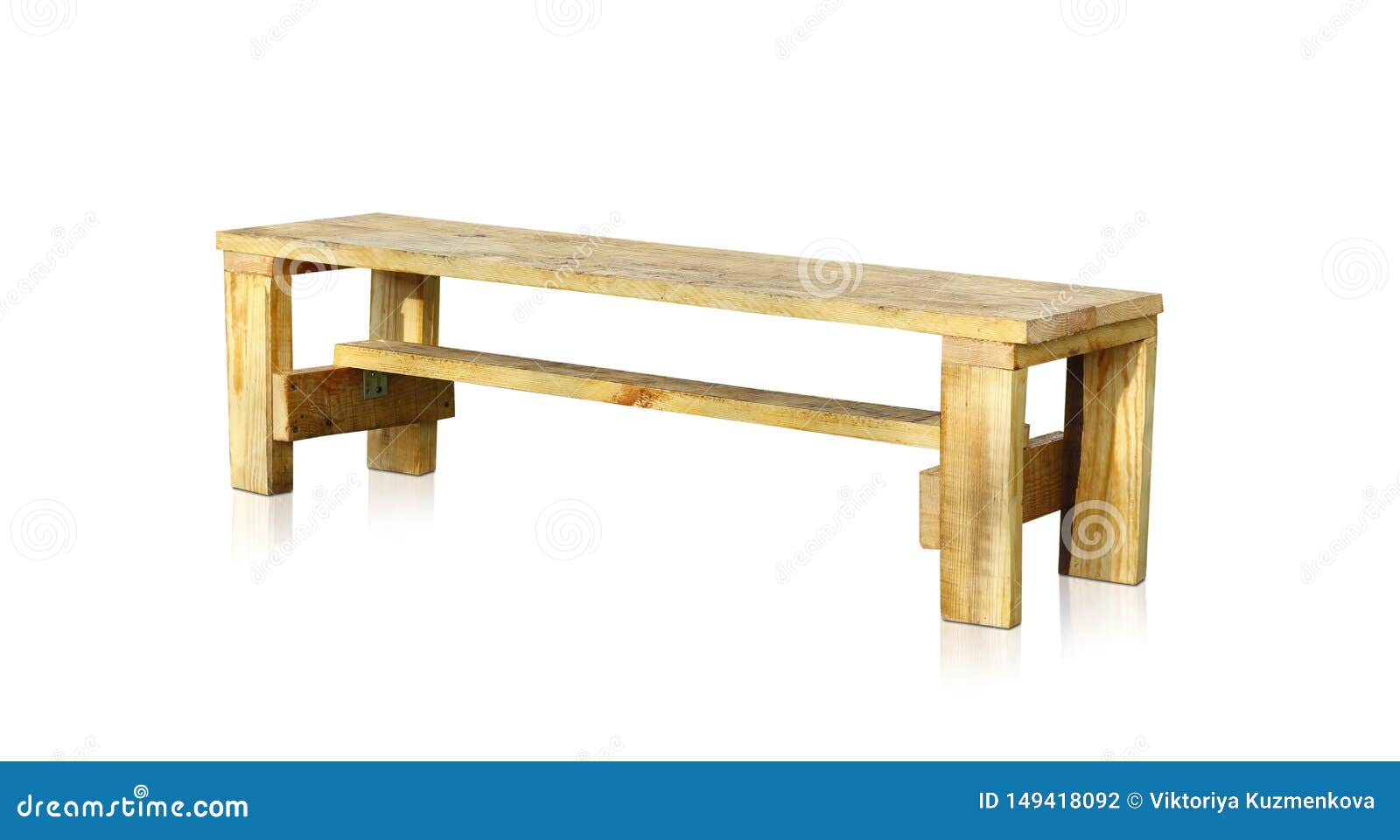 Wooden bench. Close up stock photo. Image of park, decoration - 149418092