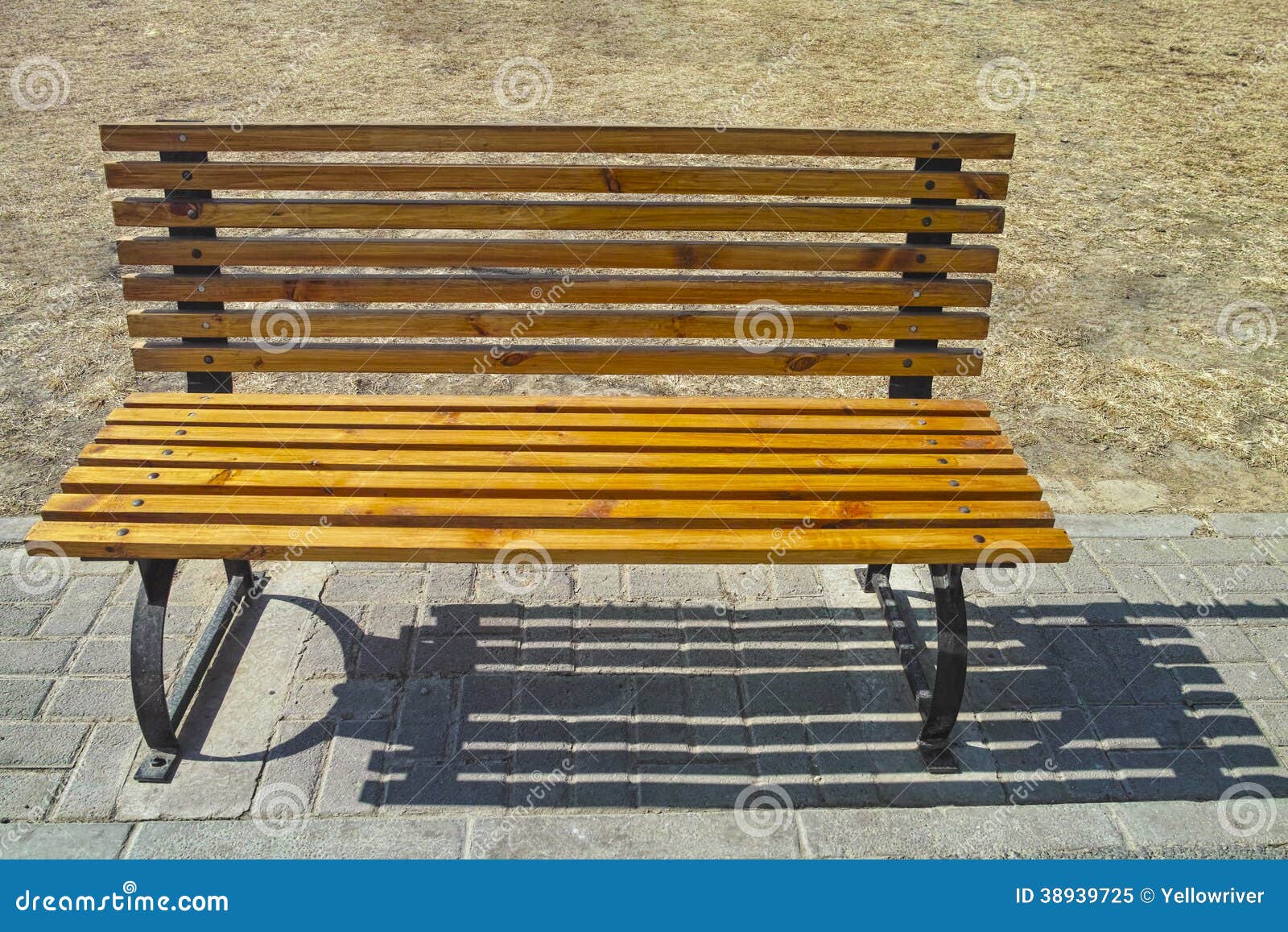 Wooden bench stock image. Image of outdoor, season, empty - 38939725