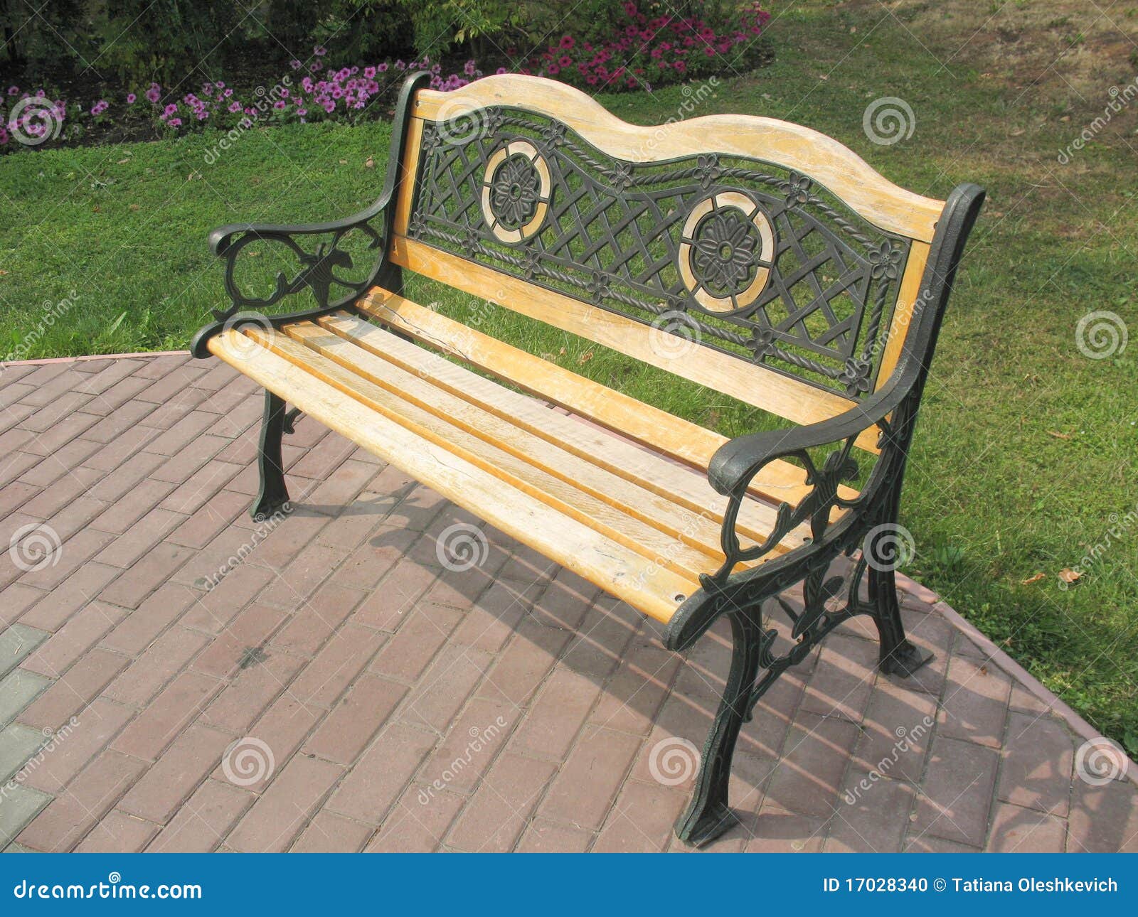 Wooden Bench in Summer Park Stock Photo - Image of chair, bush: 17028340 Wooden Bench in Summer Park Stock Photo - Image of chair, bush: 17028340