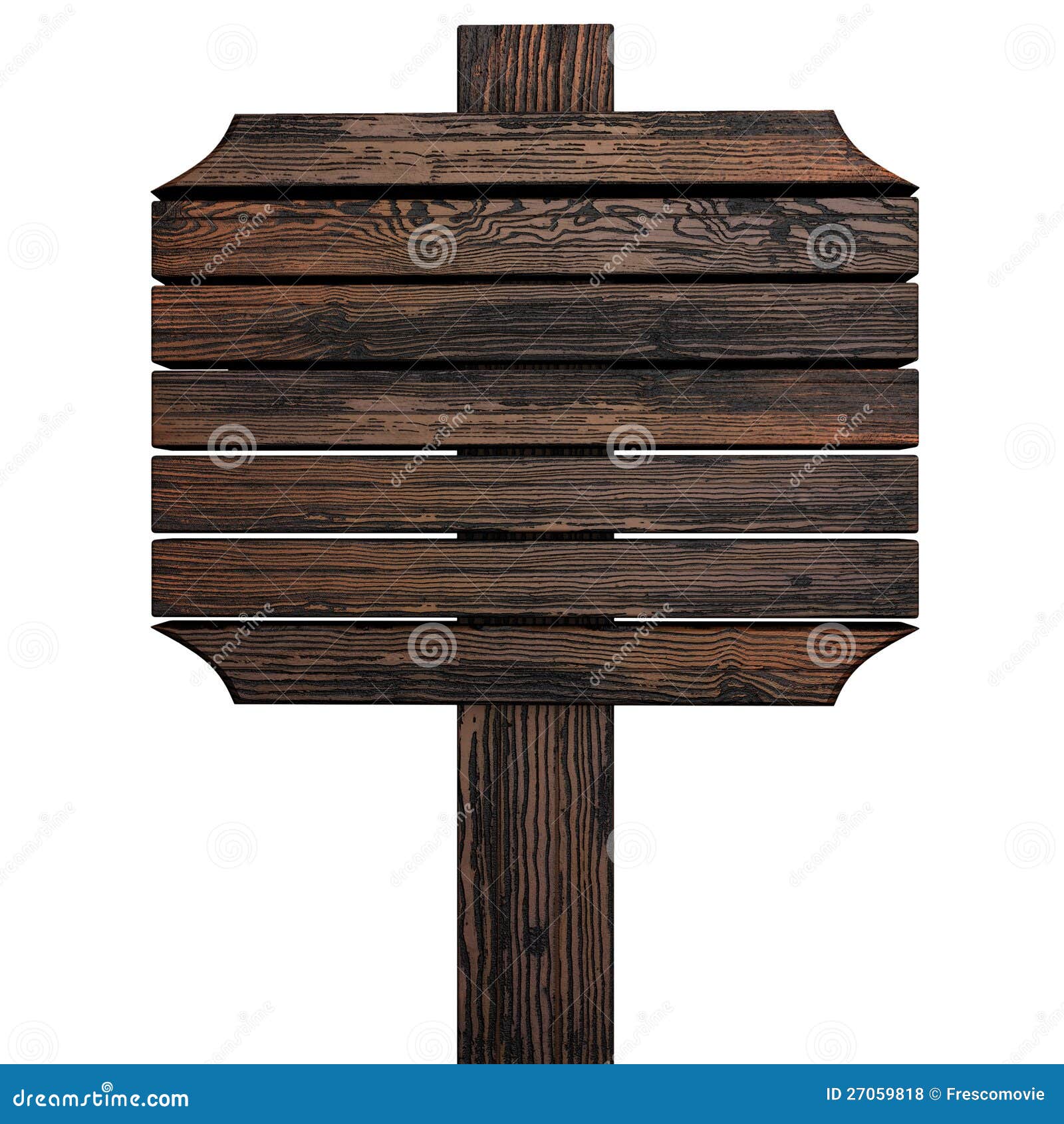Wooden billboard stock illustration. Illustration of billboard - 27059818