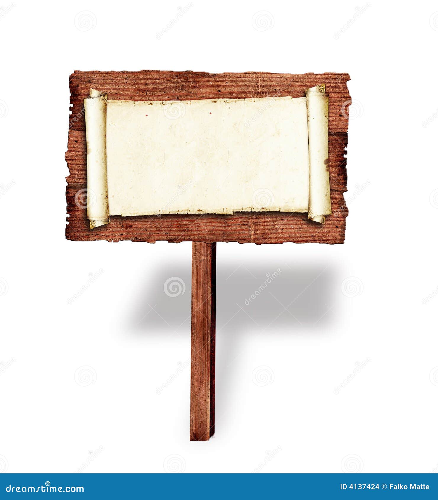 Wooden Billboard stock photo. Image of notice, wooden - 4137424
