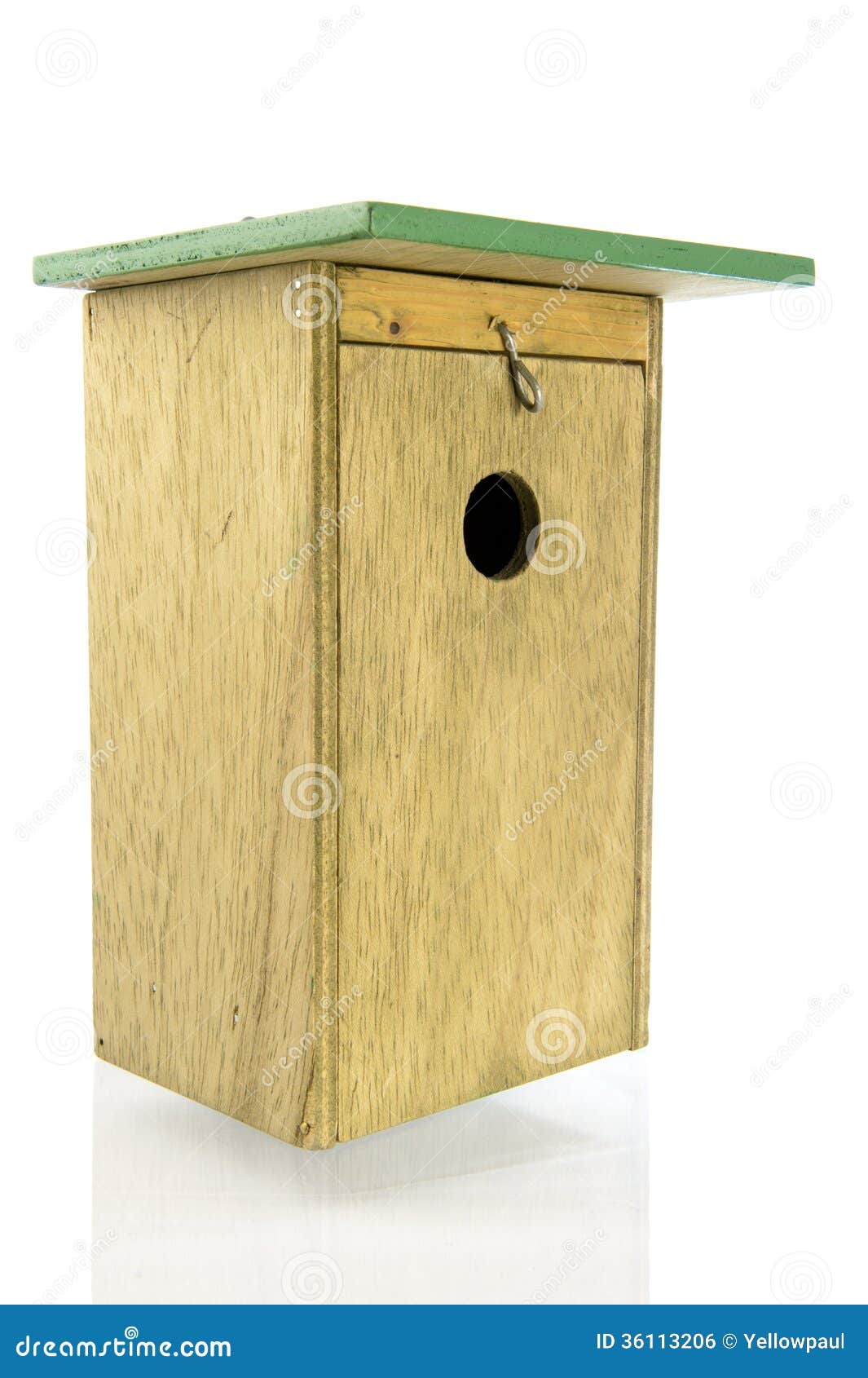 Wooden Bird House Side Front View Stock Photo - Image of nestling ...