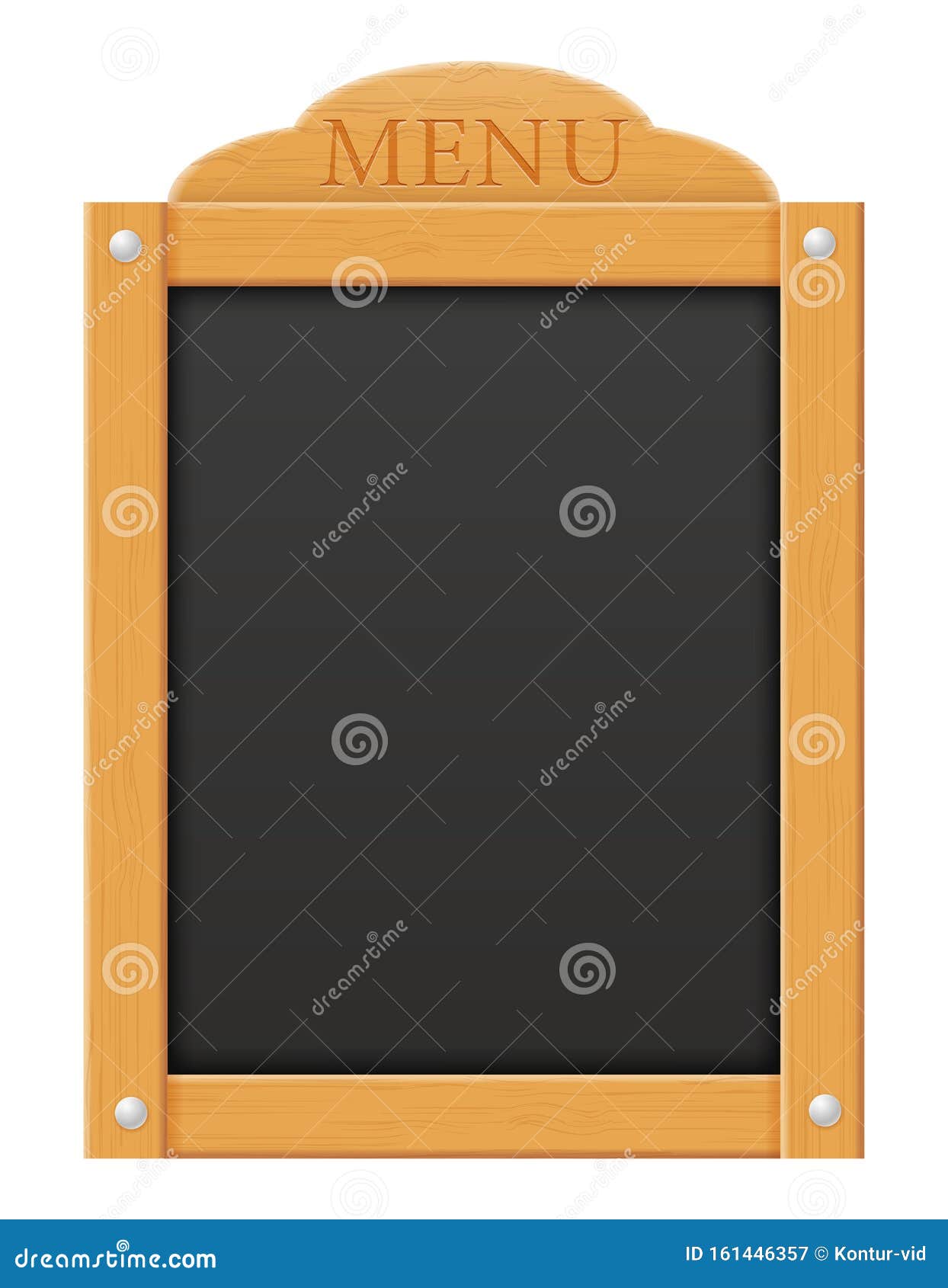 Black Menu Boards Isolated On Transparent Background. Charkboard For ...