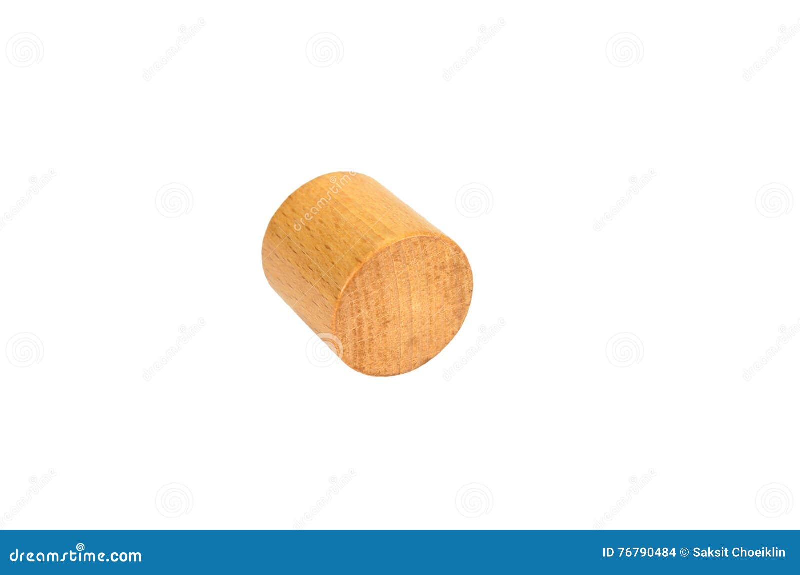 Wooden Block Cylinder Shape Stock Photo - Image of child, wood: 76790484