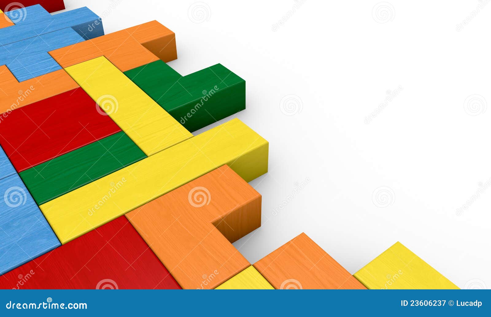 Wooden block puzzle stock illustration. Illustration of frame - 23606237