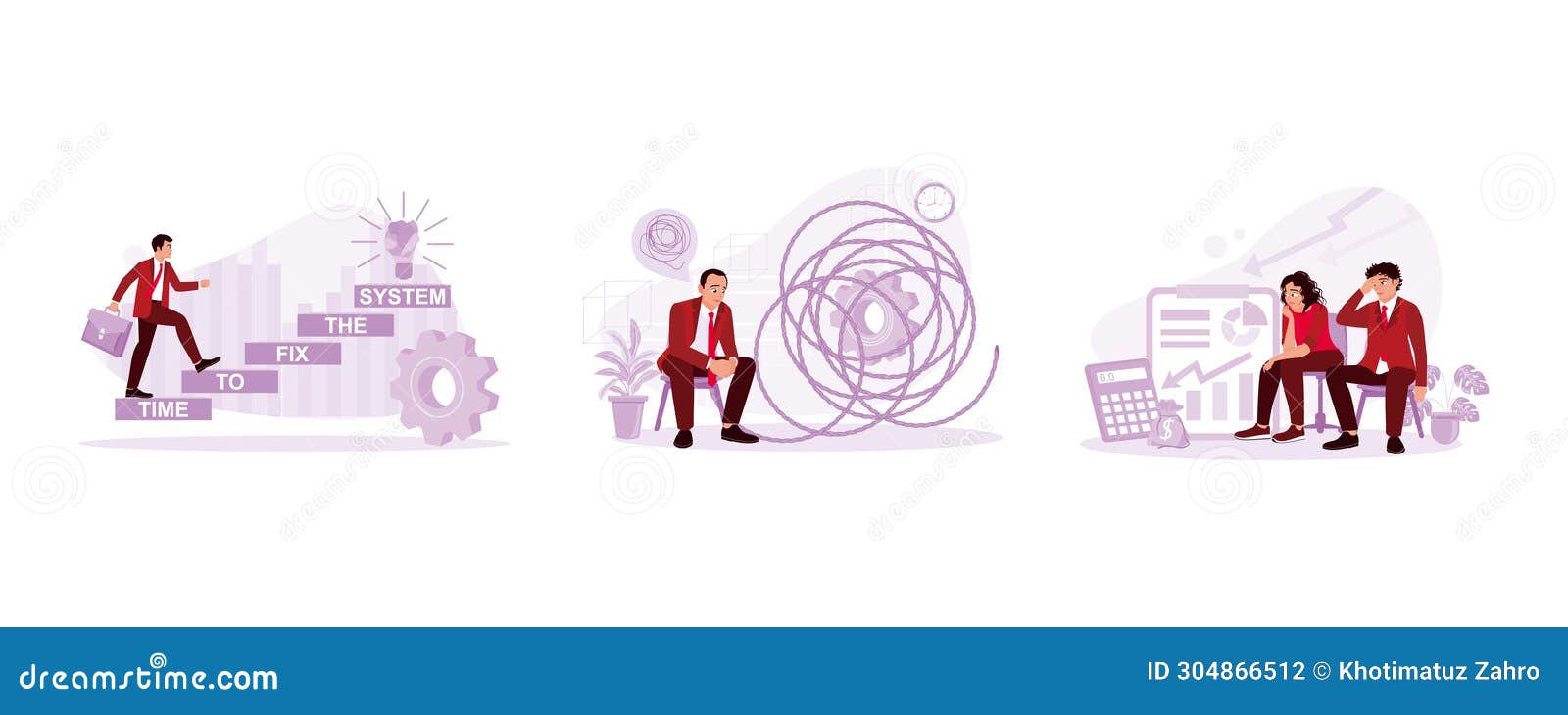 The Process of Solving Complex Problems. Stock Vector - Illustration of ...
