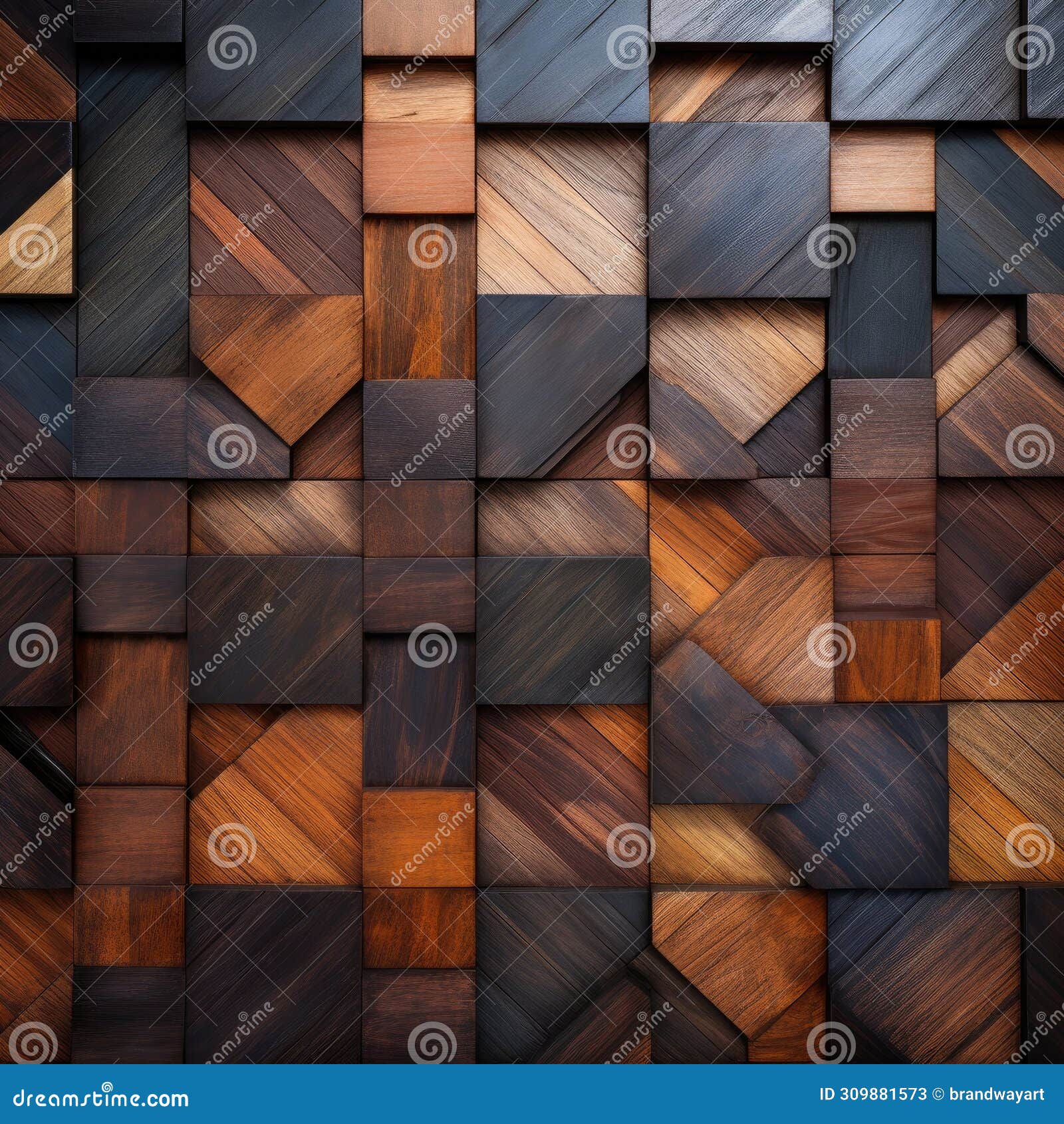 Wooden Block Wall Construction Stock Illustration - Illustration of ...