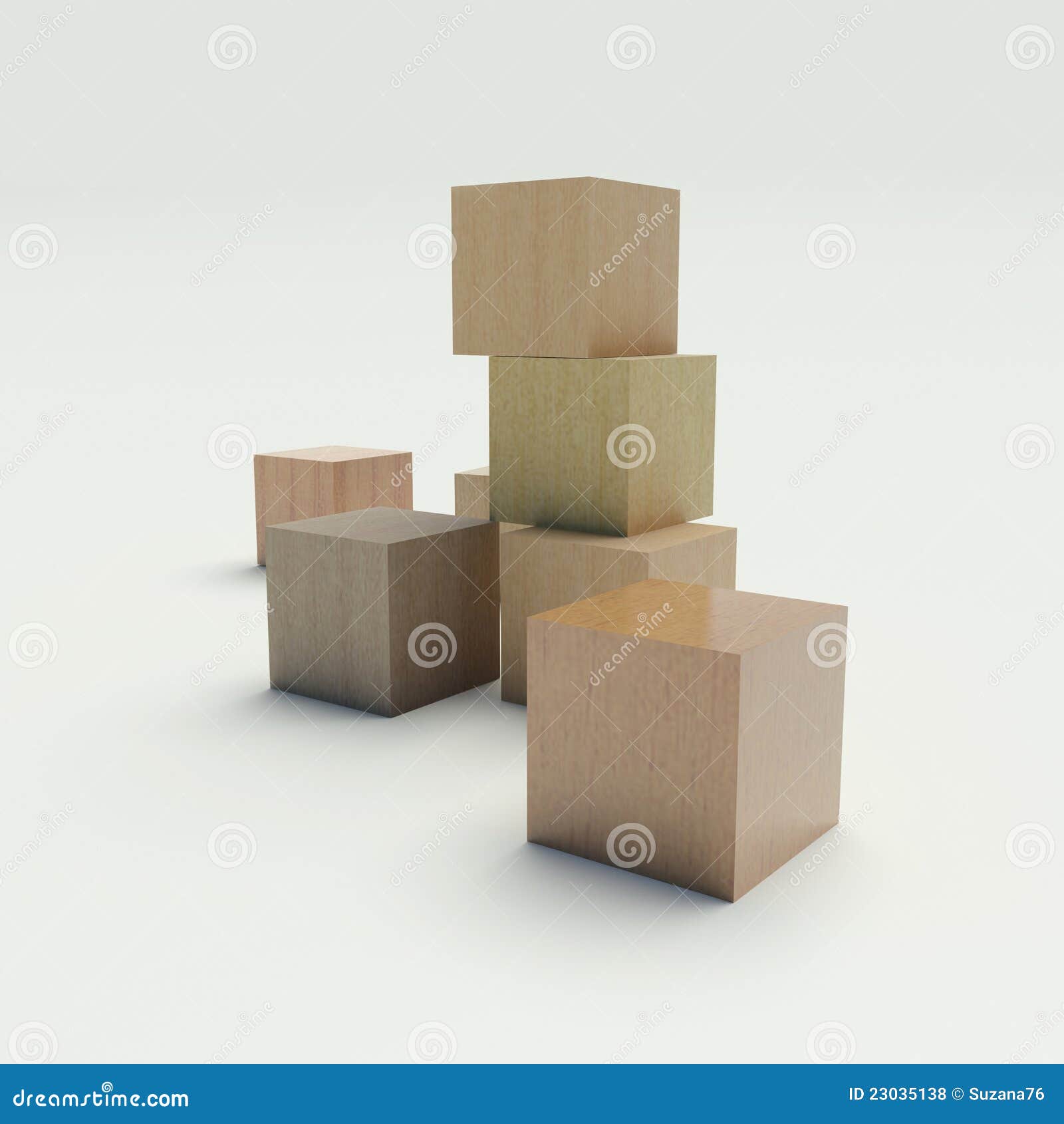 Wooden blocks stock illustration. Illustration of color - 23035138