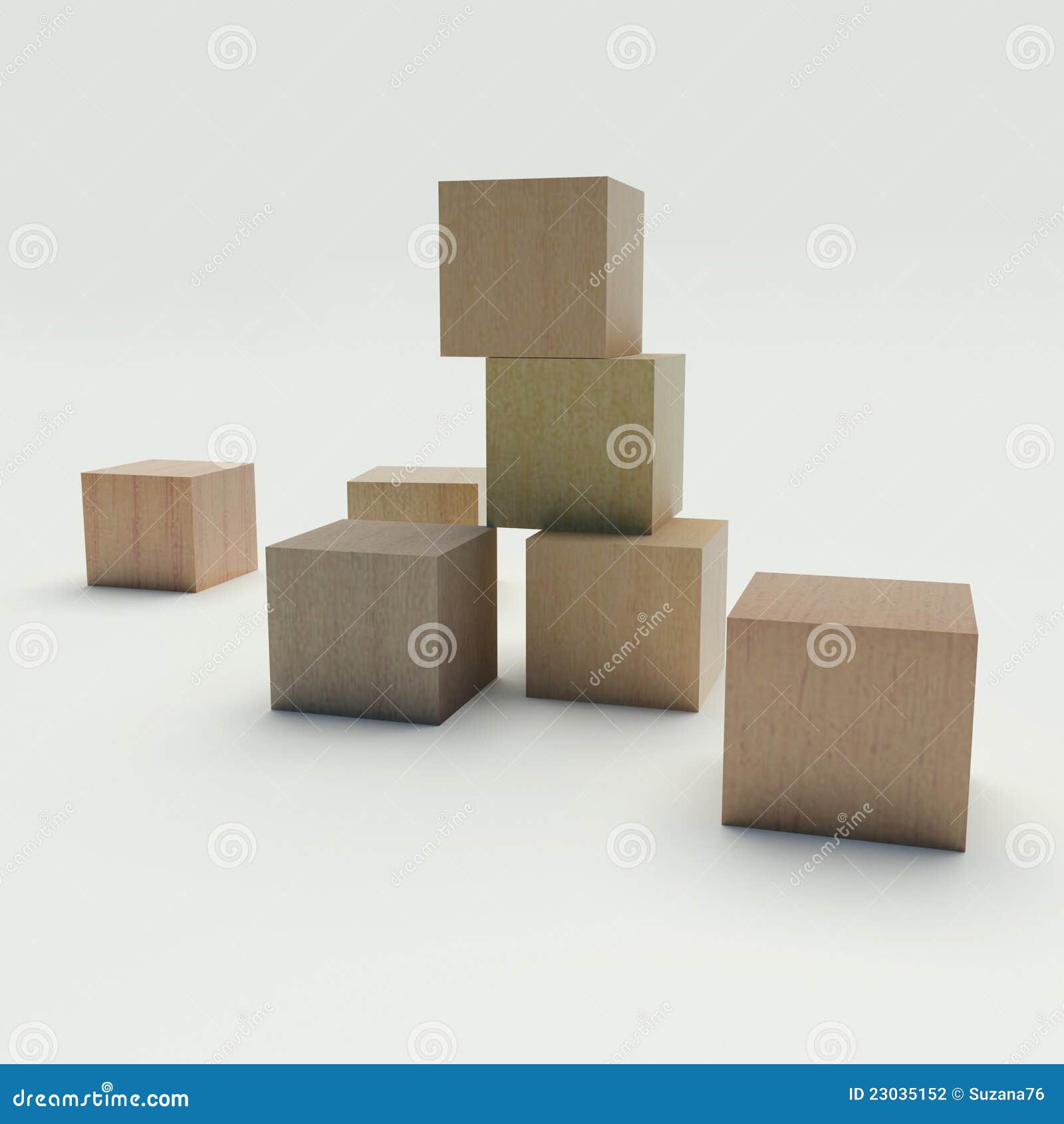 Wooden blocks stock illustration. Illustration of build - 23035152